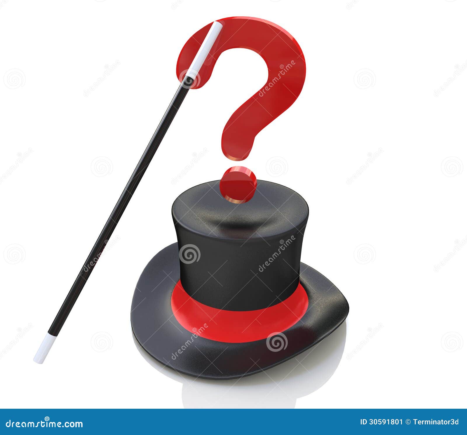 Magic question stock illustration. Illustration of digitally - 30591801