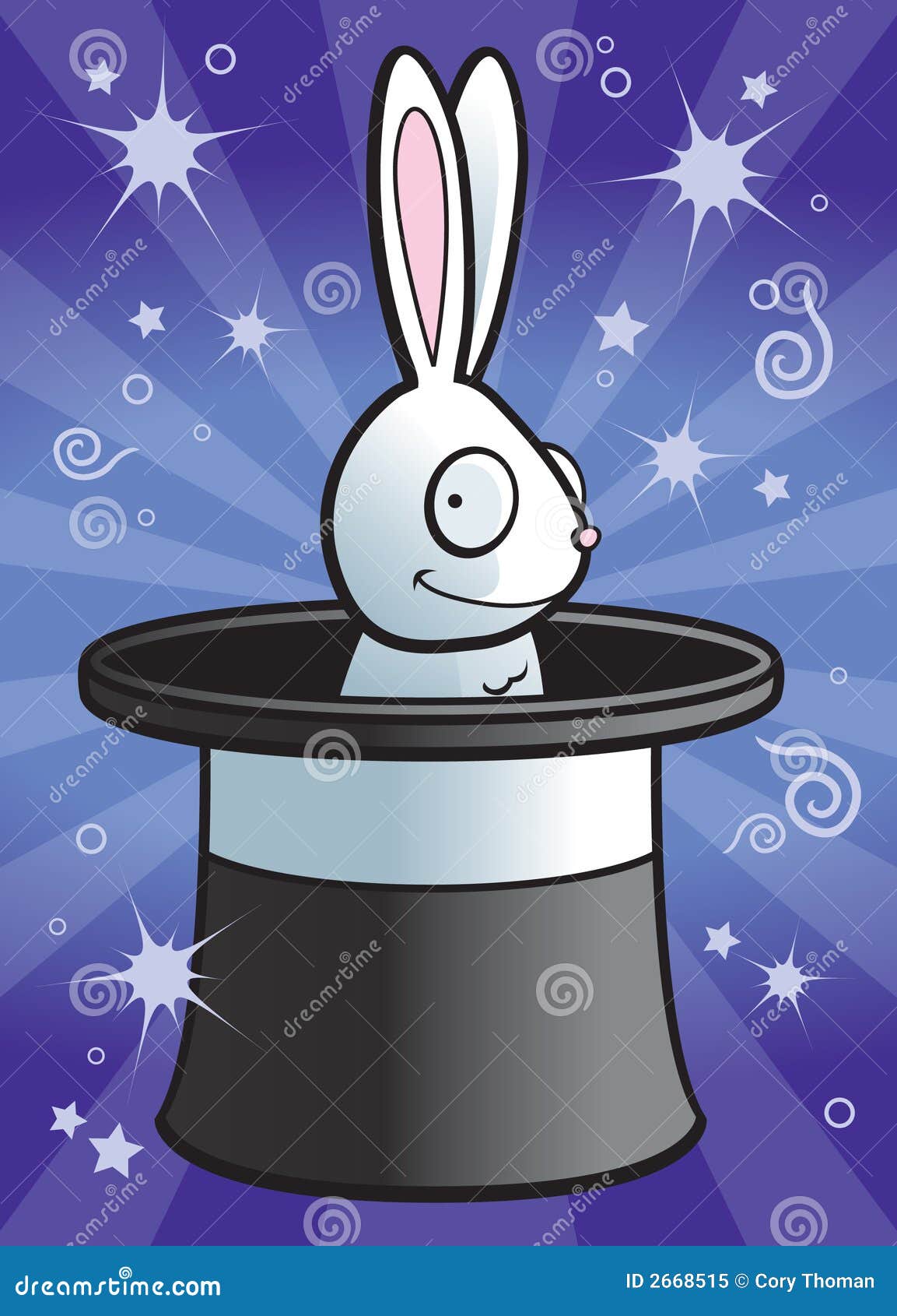 Magic Rabbit stock vector. Illustration of cartoon, entertainment - 2668515