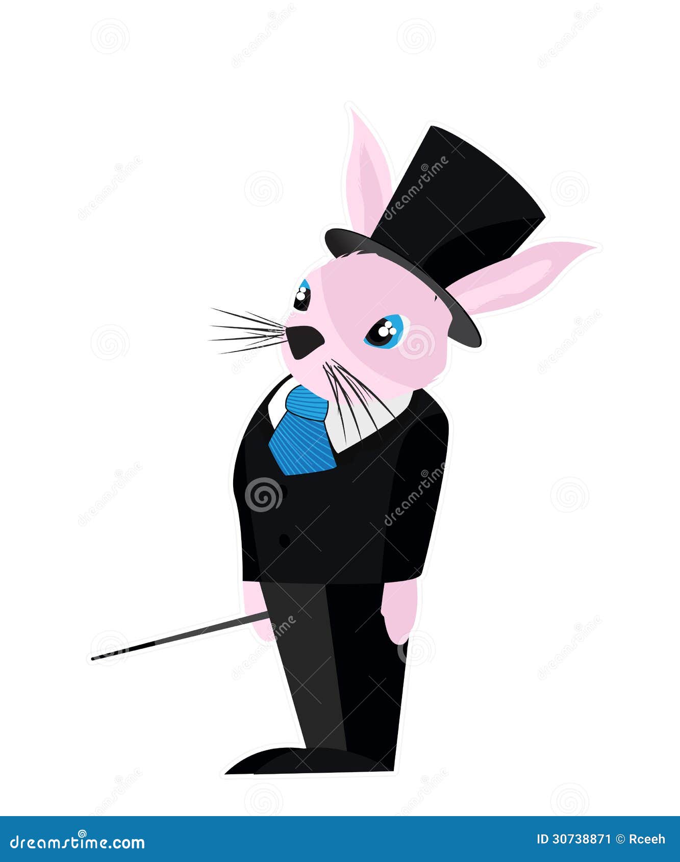 Magic Rabbit stock vector. Illustration of abstract, artistic - 30738871