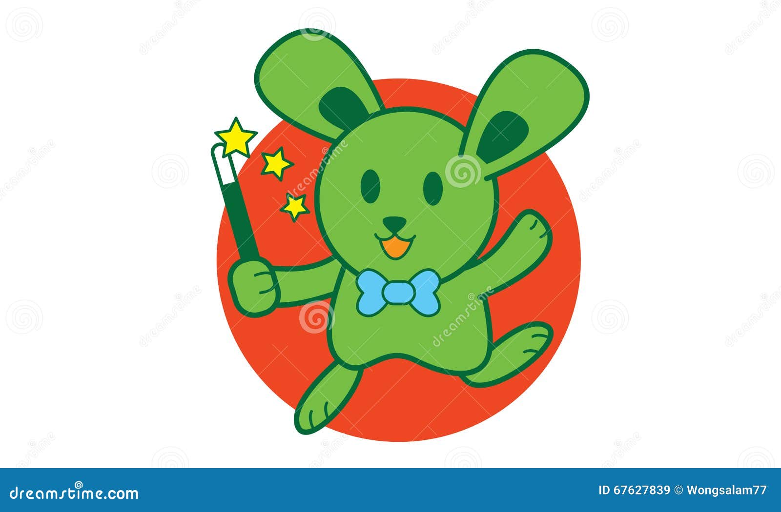 Magic Rabbit Out Of Hat Kawaii Flat Cartoon Vector | CartoonDealer.com ...