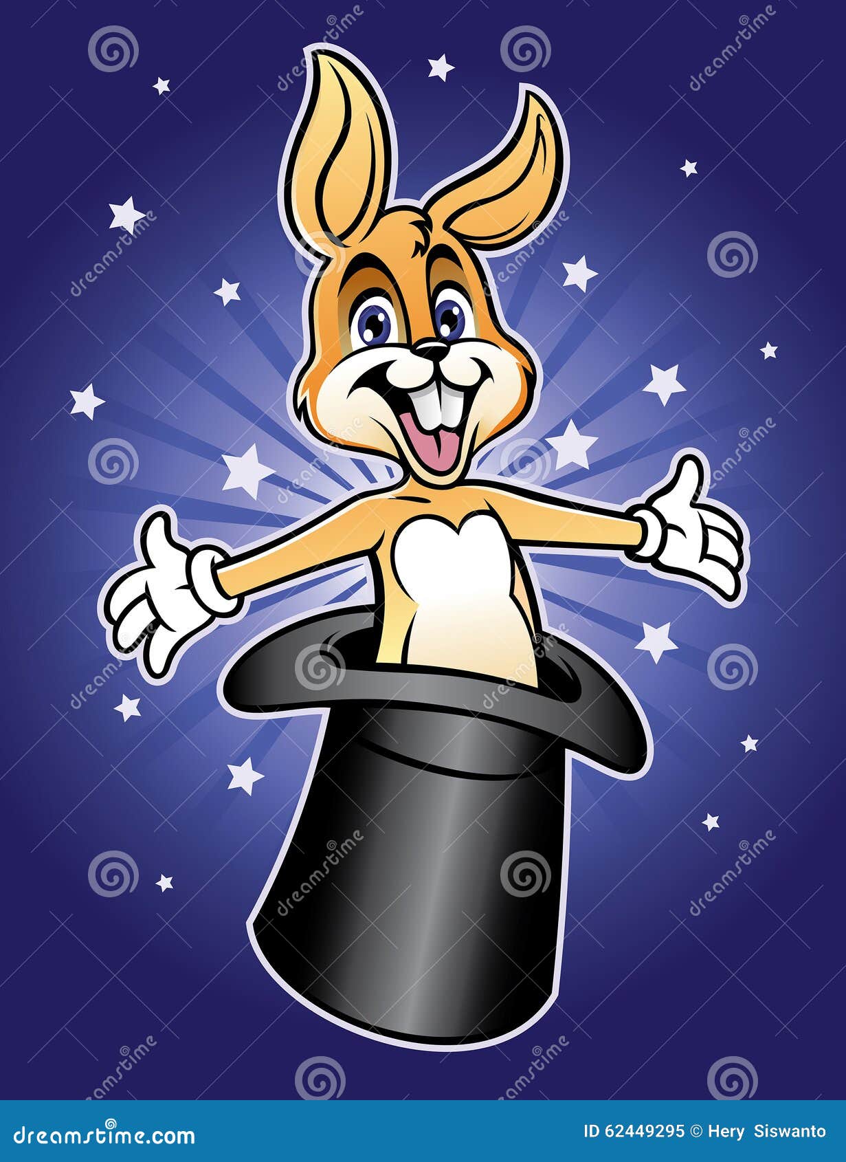 Magic Hat With Rabbit Ears.Magic Trick With Rabbit Ears Appear From The ...