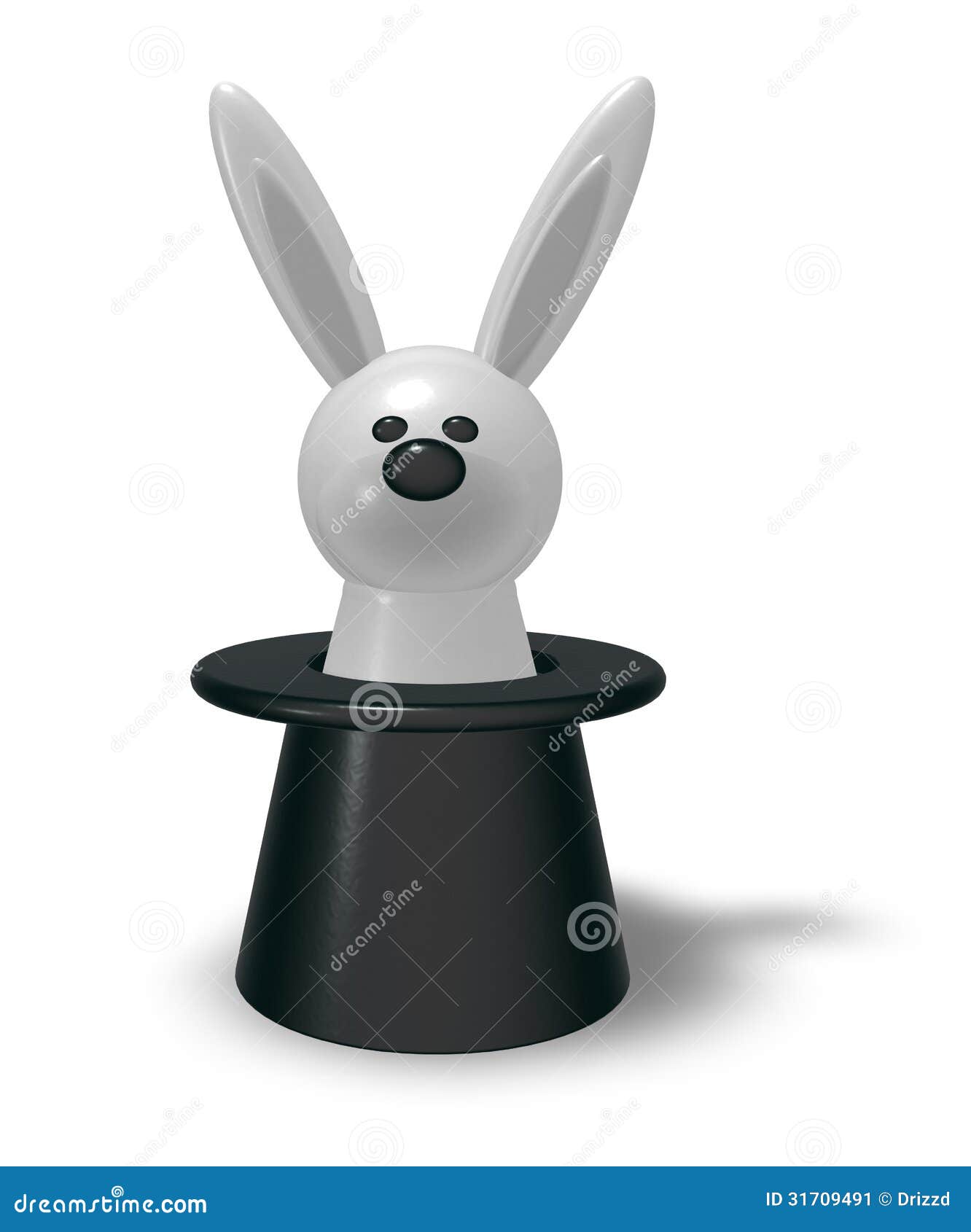 Magic rabbit stock illustration. Illustration of wizard - 31709491