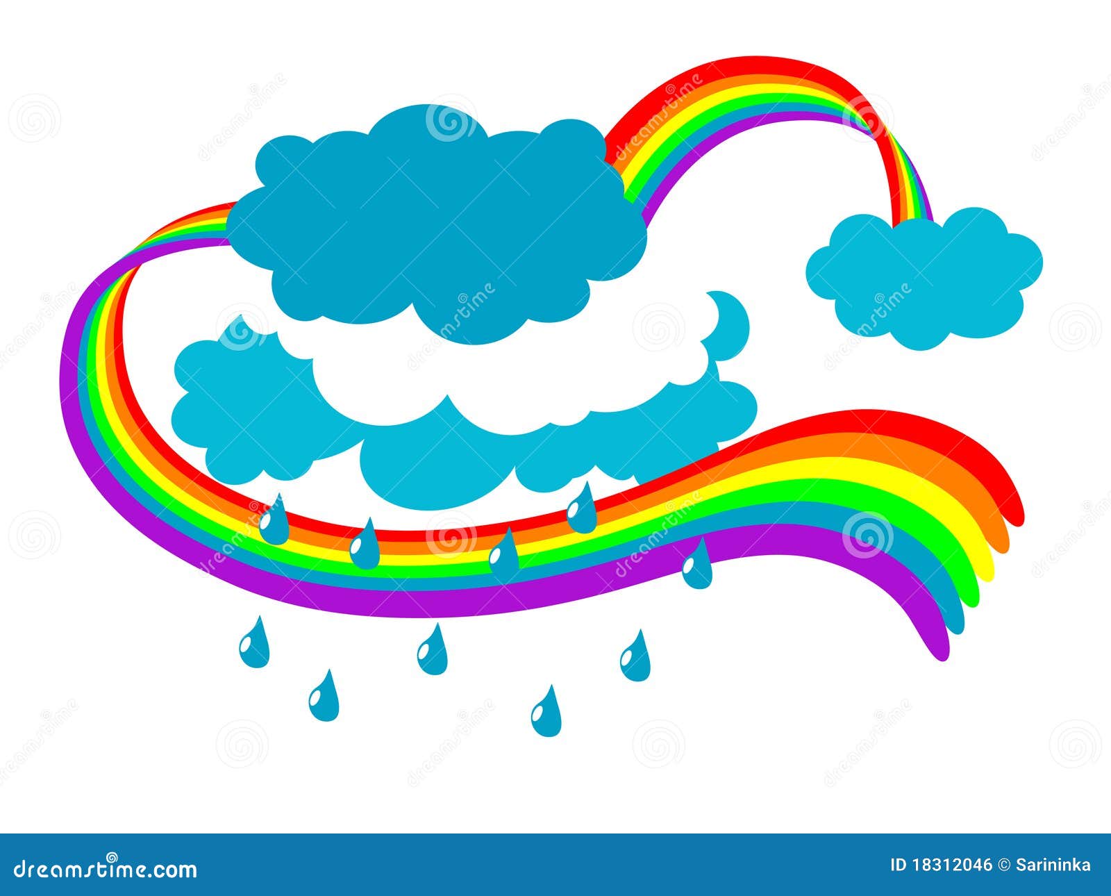 The Magic Rainbow Pattern With Glowing Neon Stars, Bubblies And ...