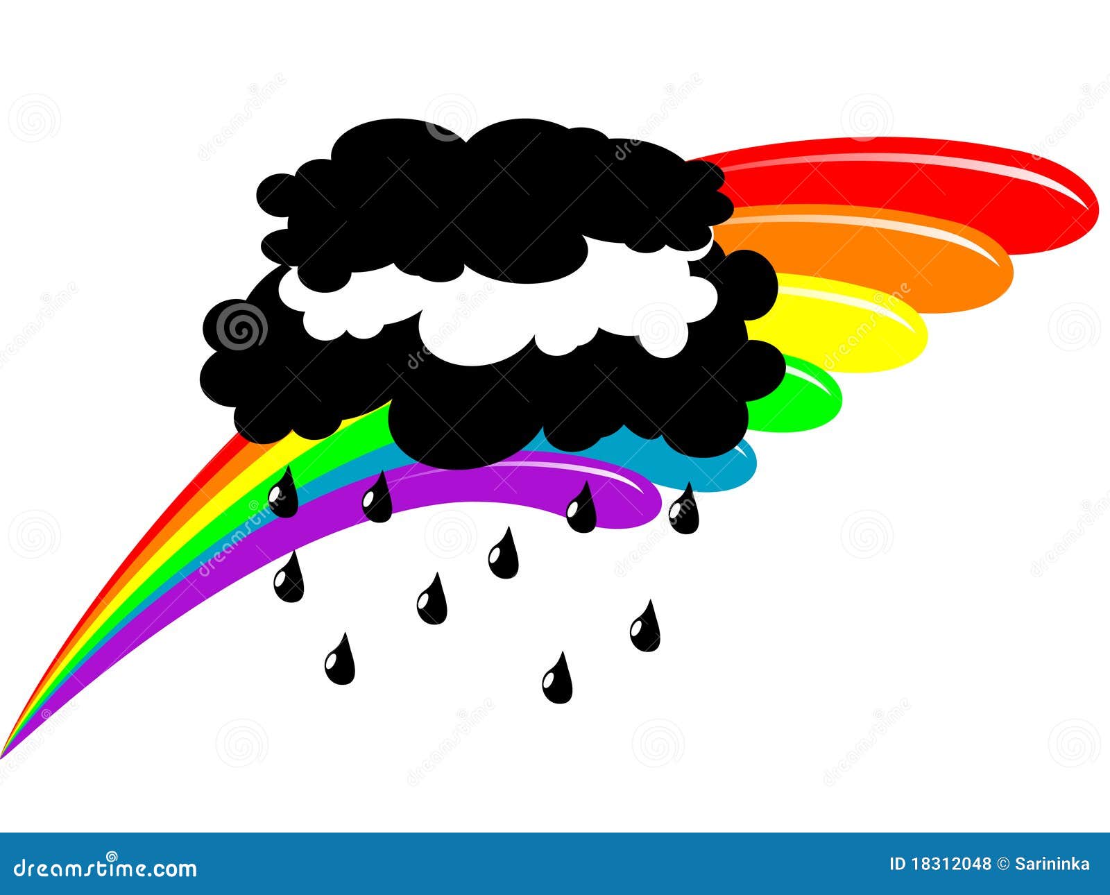 The Magic Rainbow Pattern With Glowing Neon Stars, Bubblies And ...