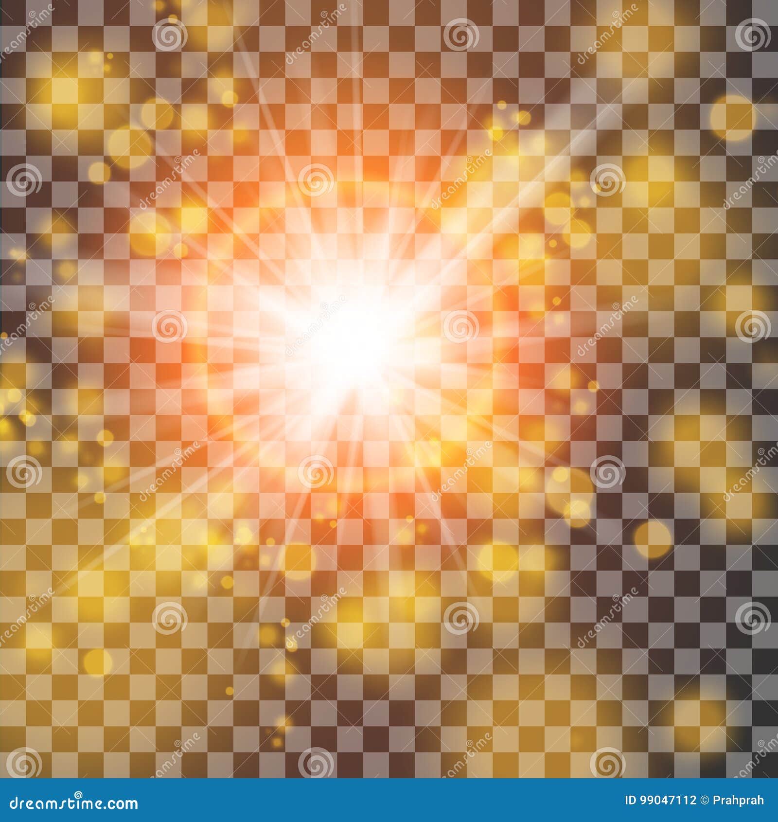 Magic Rays Glow Light Flare Effect on Transparent Background Stock ...