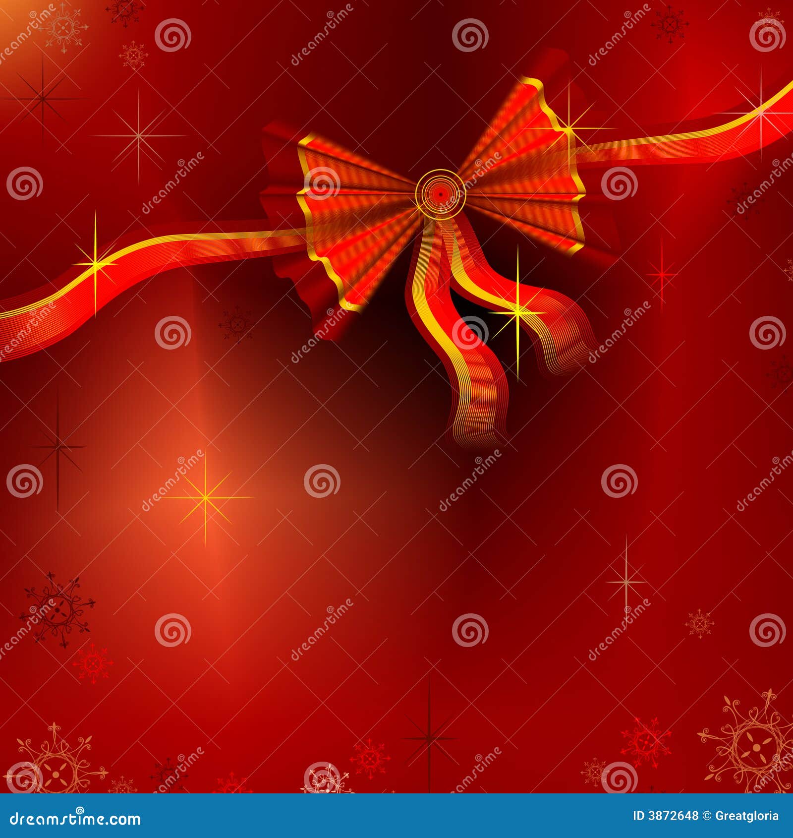 Magic ribbon stock vector. Illustration of elegance, gold - 3872648