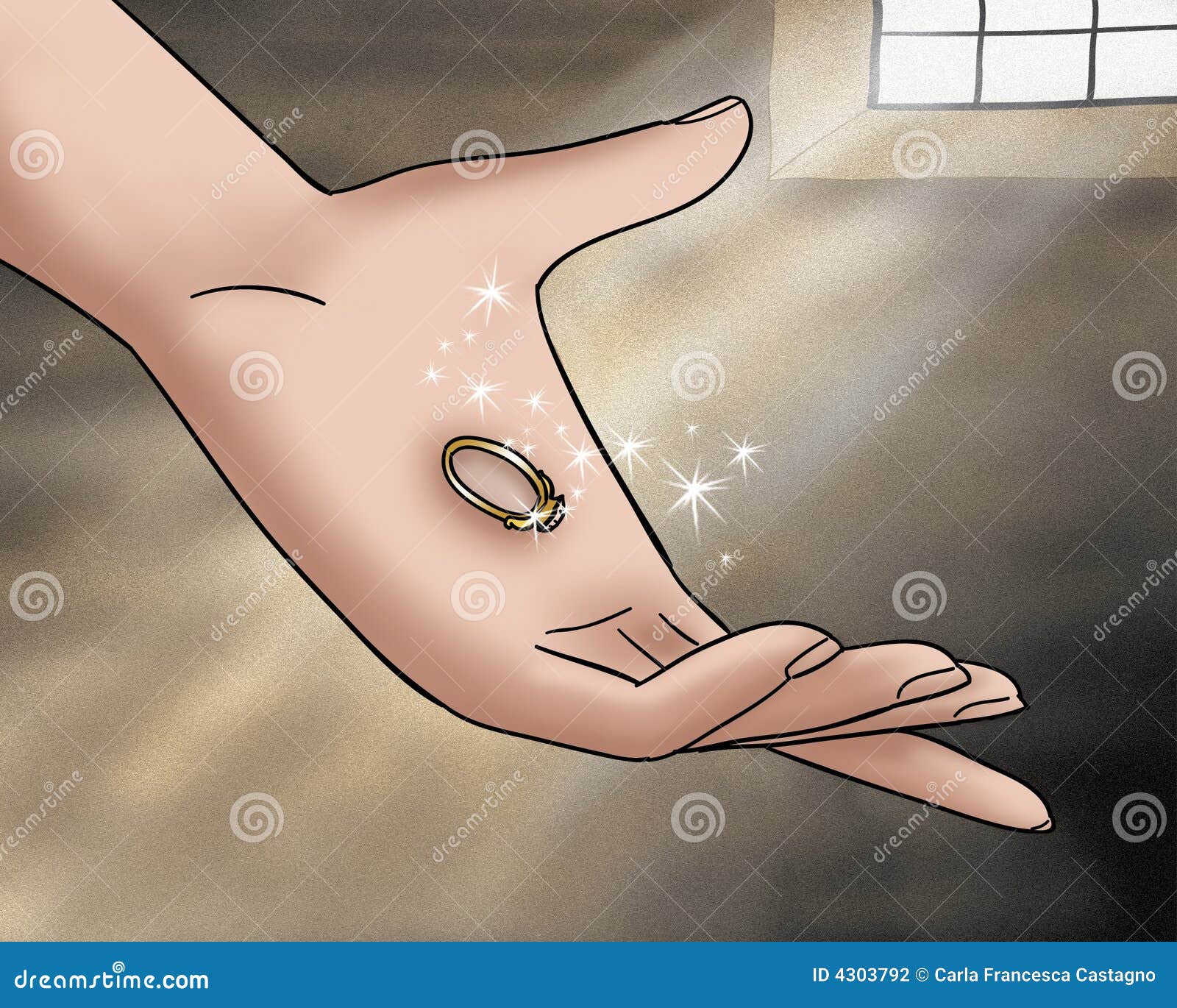 Magic ring - Fairy tales stock illustration. Illustration of fantasy ...