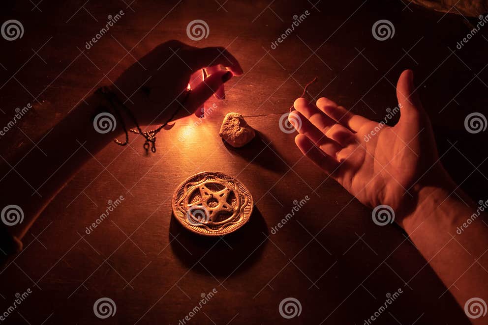 Magic Spell Casting on the Table Stock Photo - Image of spell, casting ...