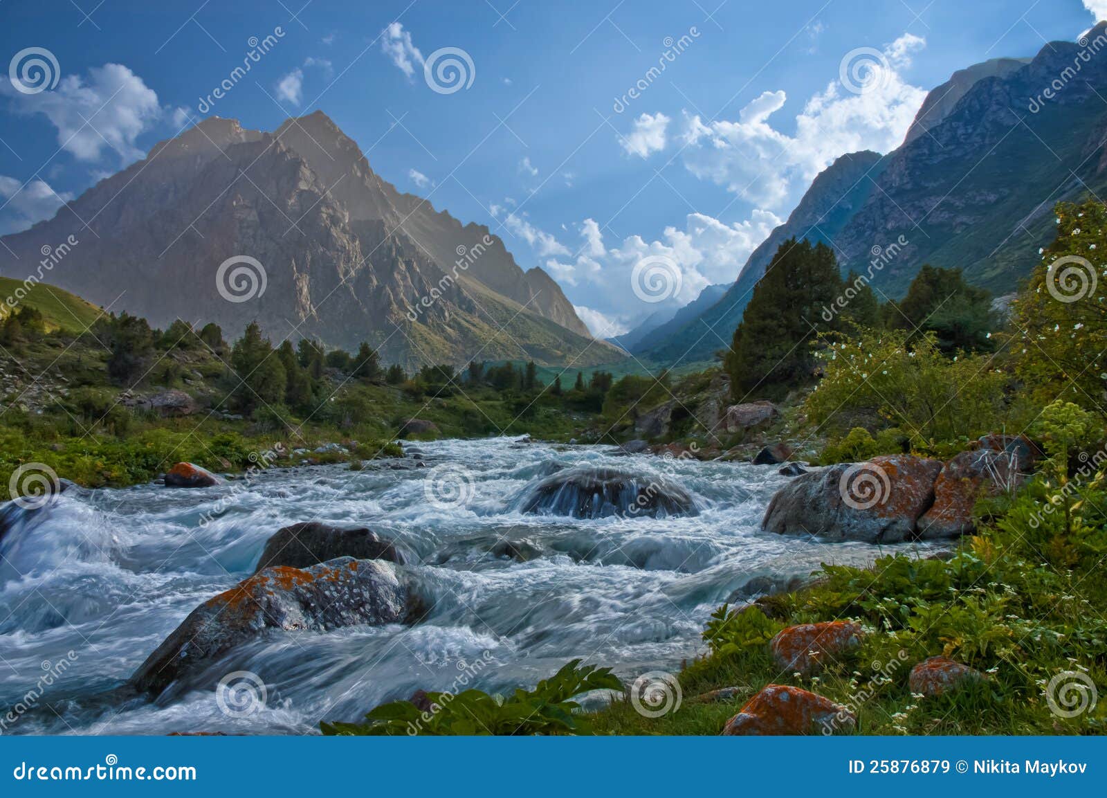 The Magic river stock image. Image of destinations, cloud - 25876879