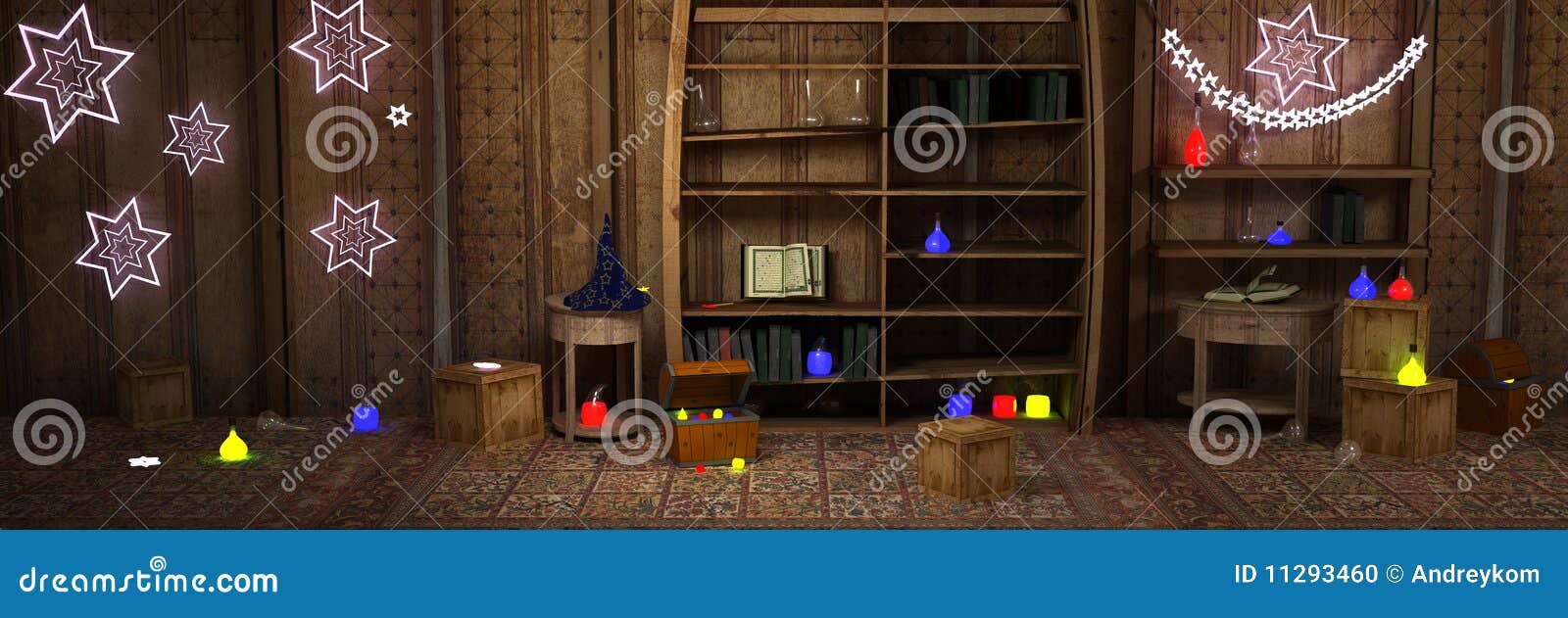 Magic room stock illustration. Illustration of trunk - 11293460