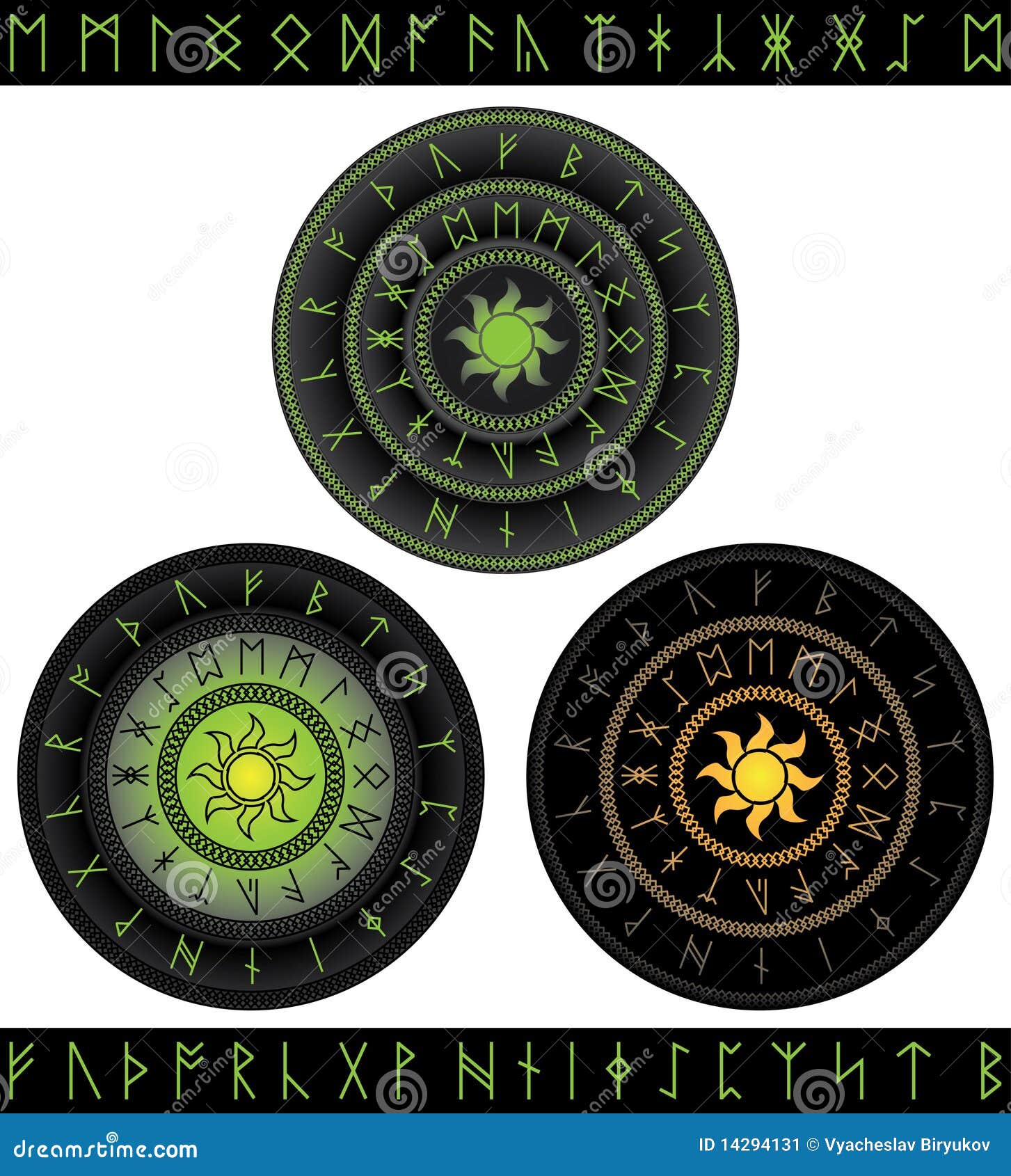 Magic runes stock vector. Image of collection, telling - 14294131