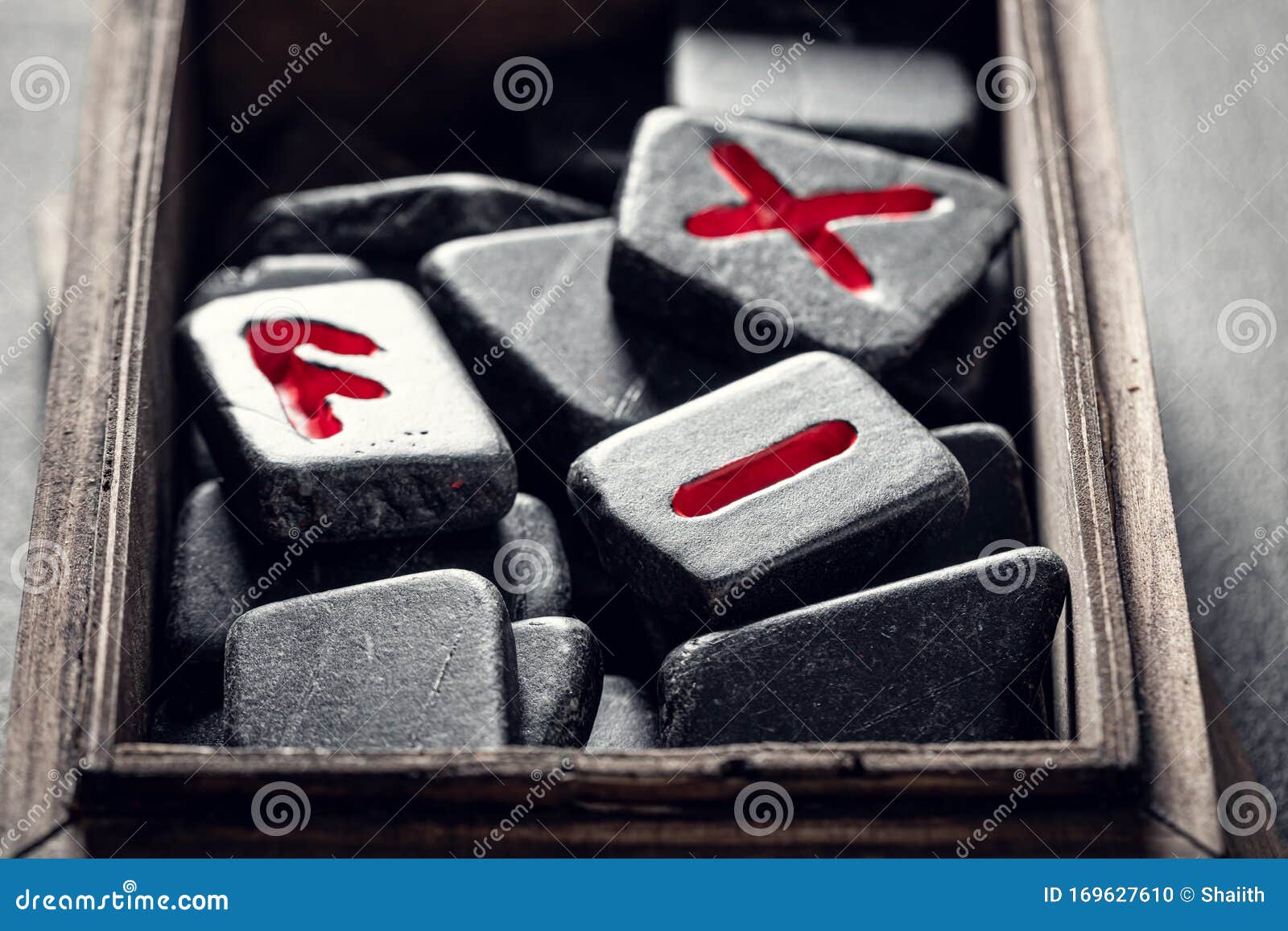 Magic Runestones Omen Made of Celtic Language Stock Photo - Image of ...