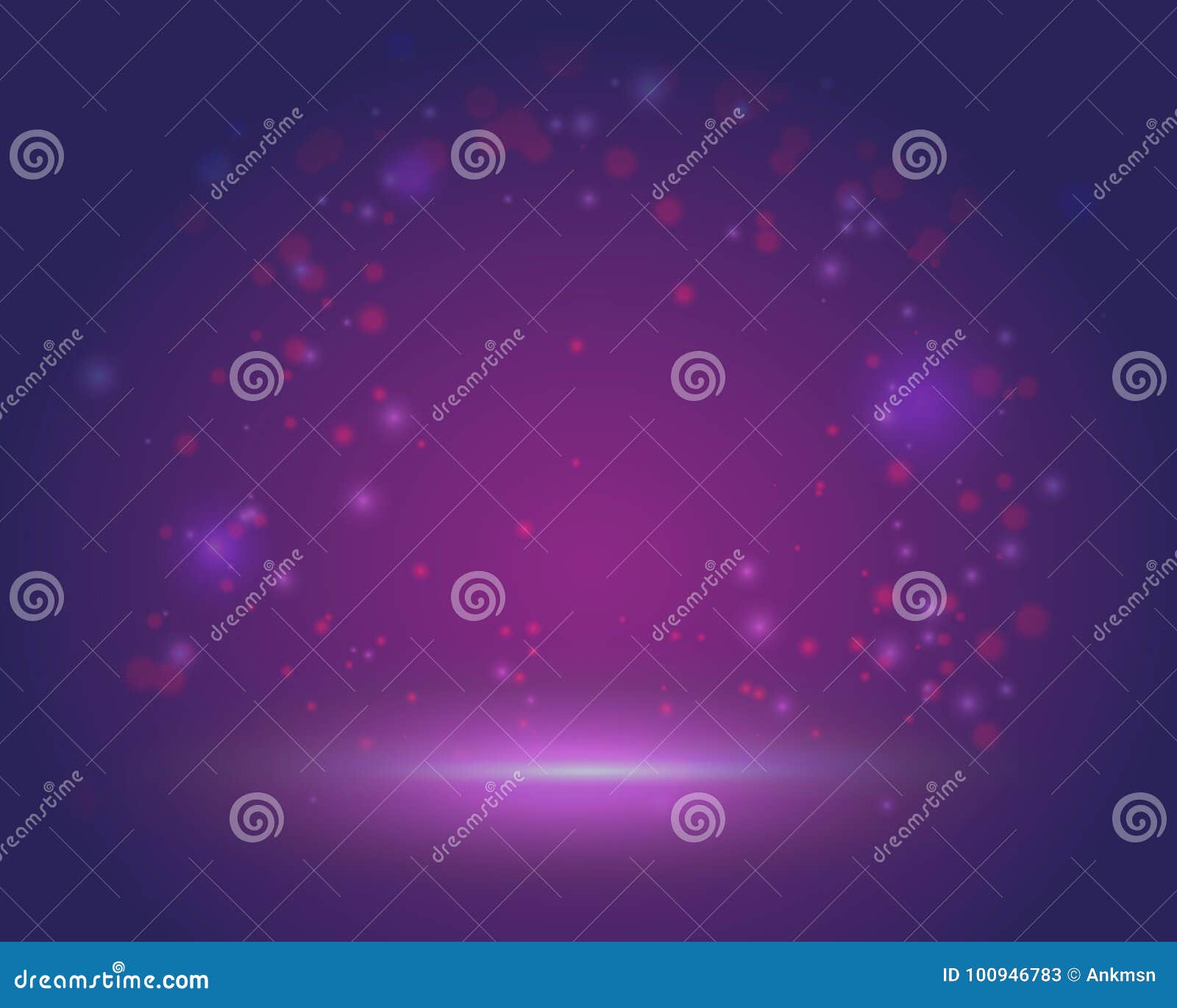 Magic Scene Beautiful Background Blank Template Stock Vector ...