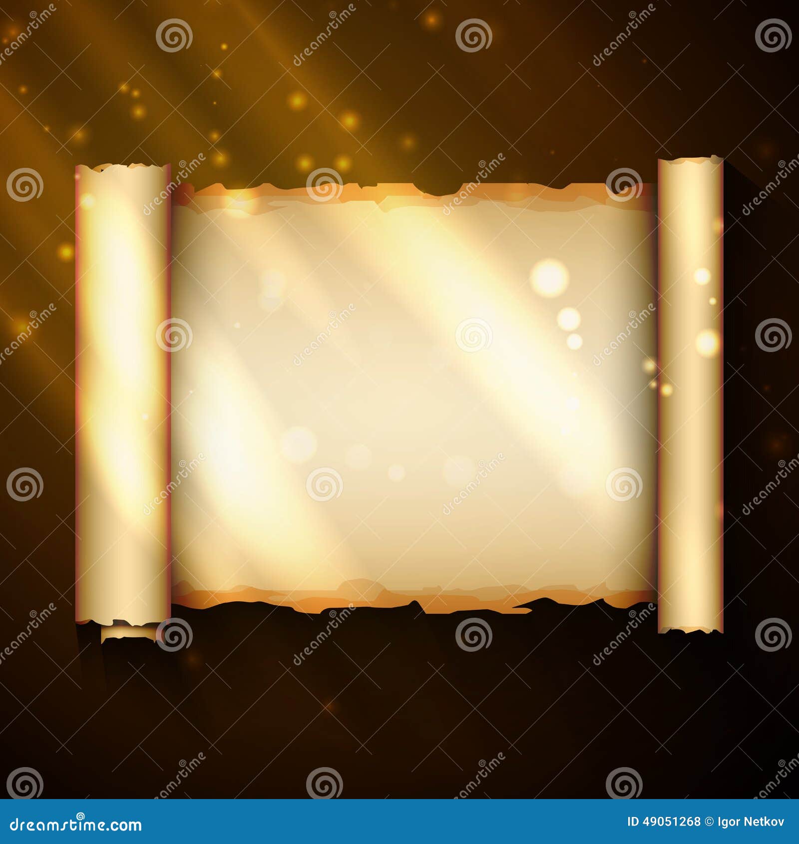 Magic scroll stock vector. Illustration of paper, chinese - 49051268