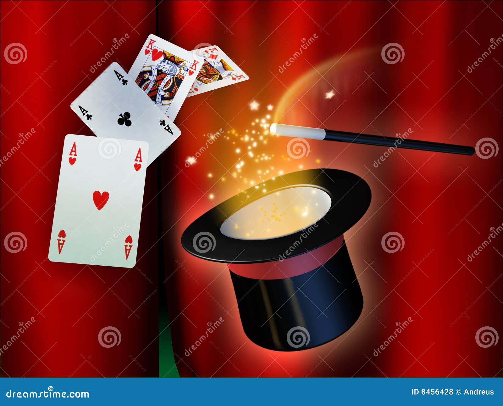 Magical Show. Vector Hand Lettering. Magical Items Doodle Drawing ...