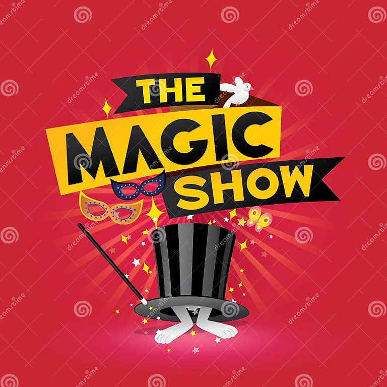 The magic show stock vector. Illustration of amusement - 72686145
