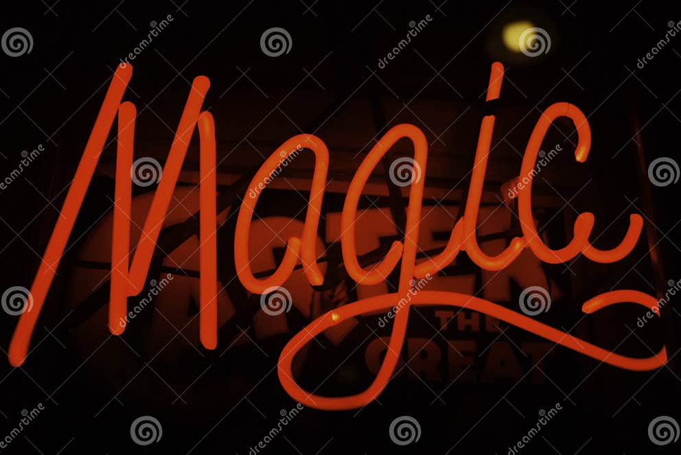Magic Sign stock photo. Image of arts, neon, houdini - 21690494