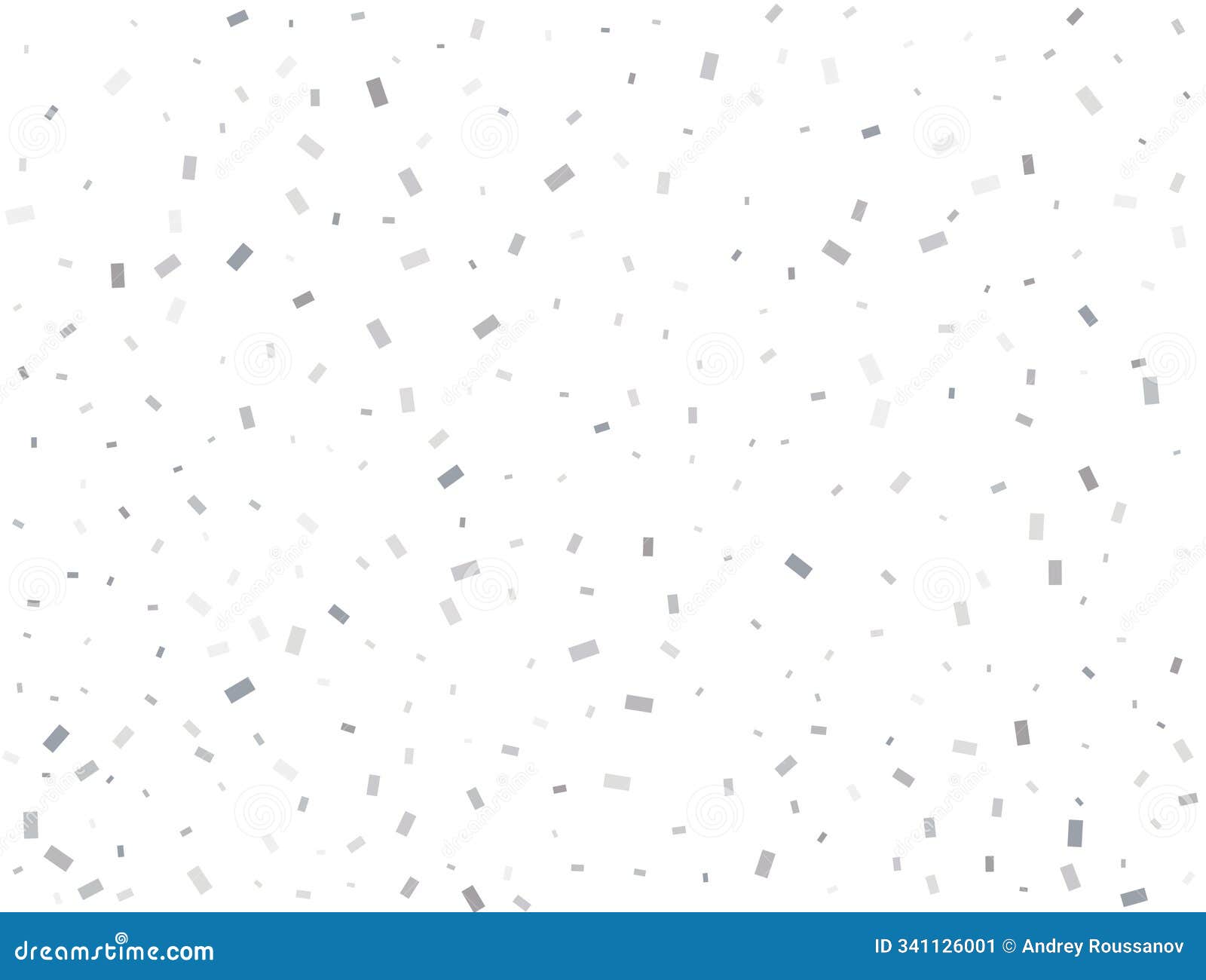 Magic Silver Rectangular Glitter Confetti Background. White Festive ...
