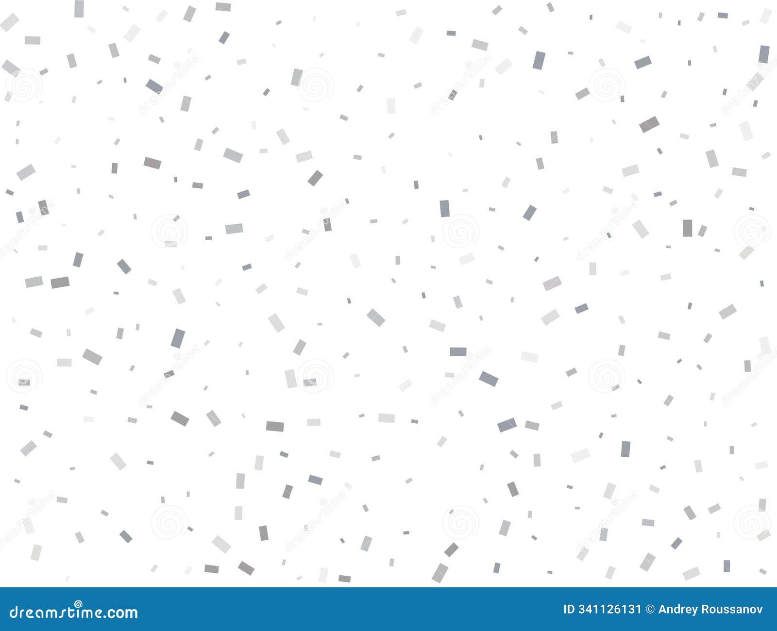 Magic Silver Rectangular Glitter Confetti Background. White Festive ...