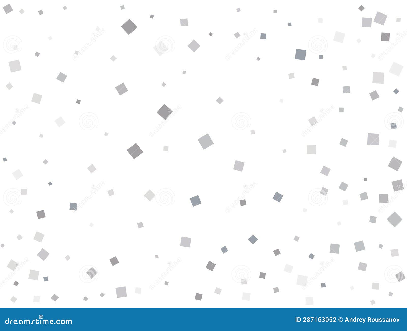 Magic Silver Square Confetti. Vector Illustration Stock Vector ...
