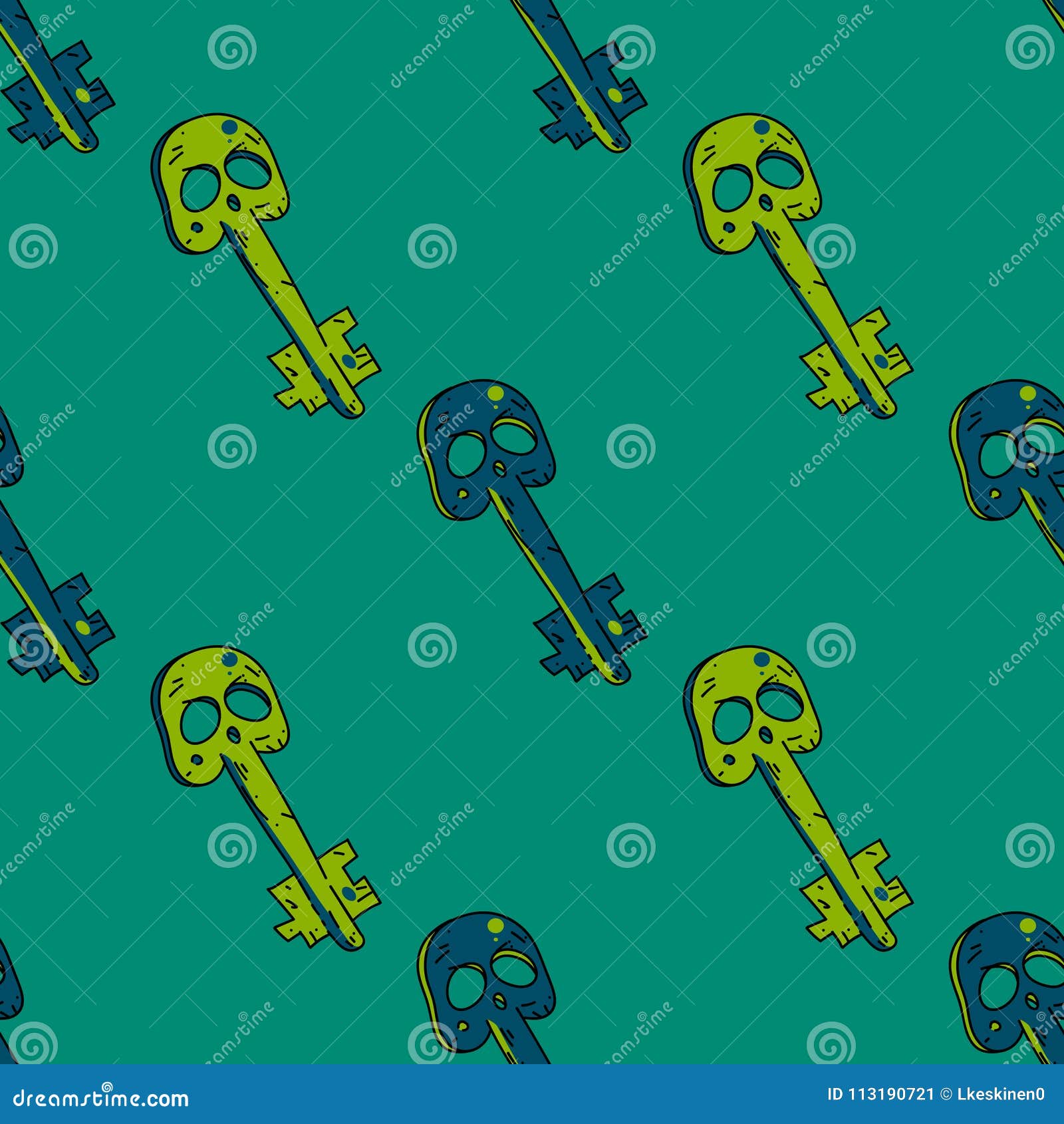 Magic Cat Skull Crystal Spooky Mystery Fortune Cartoon Vector ...