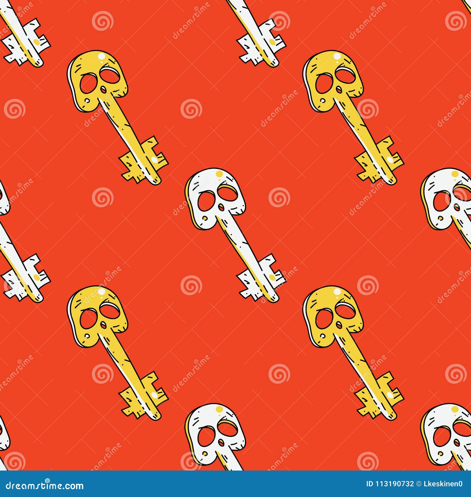 Magic Cat Skull Crystal Spooky Mystery Fortune Cartoon Vector ...