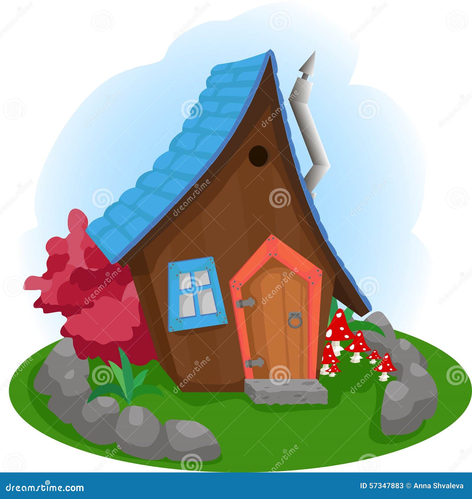 The Magic small house stock vector. Illustration of structure - 57347883