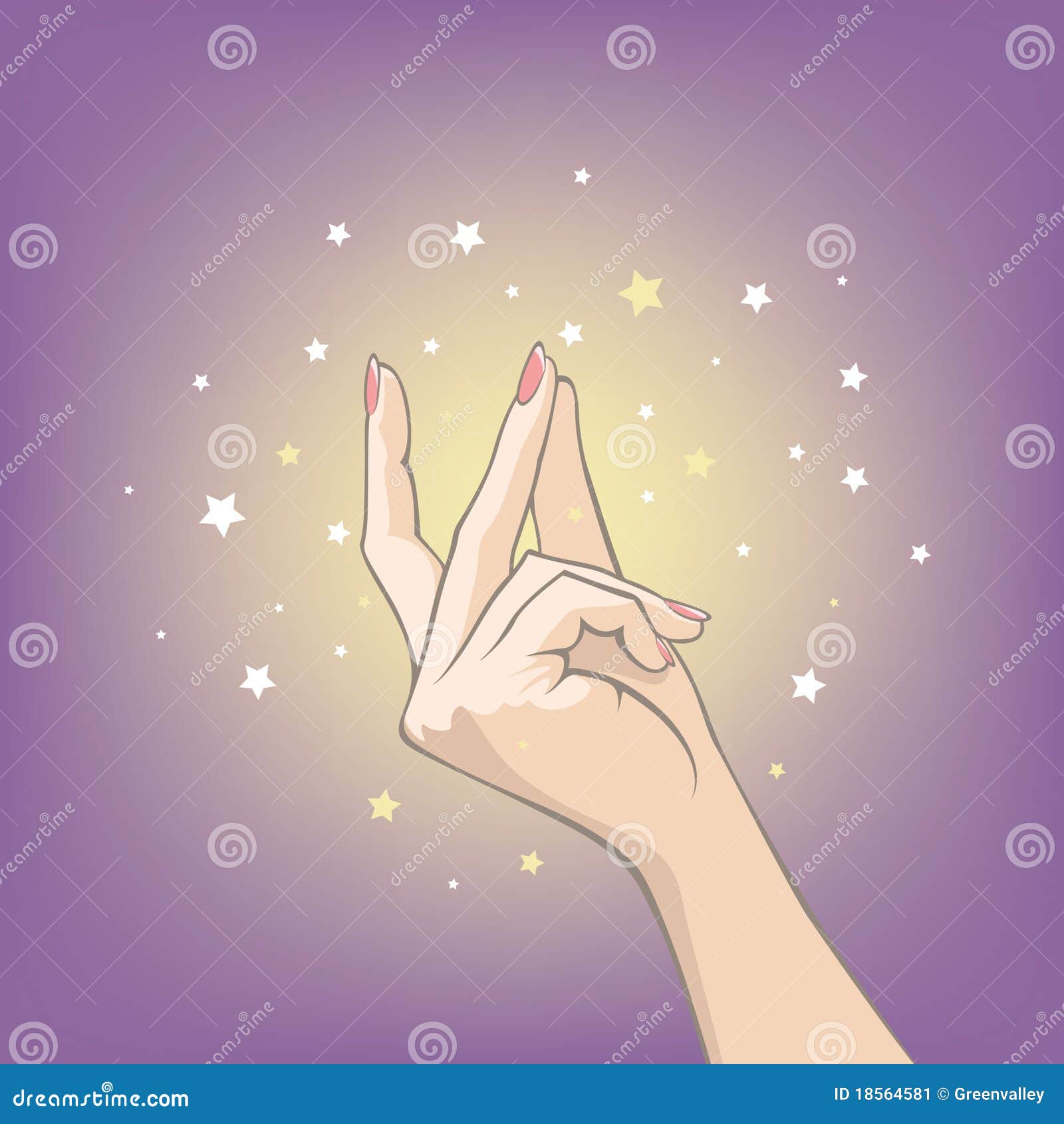 Magic snap stock vector. Illustration of snap, artistic - 18564581
