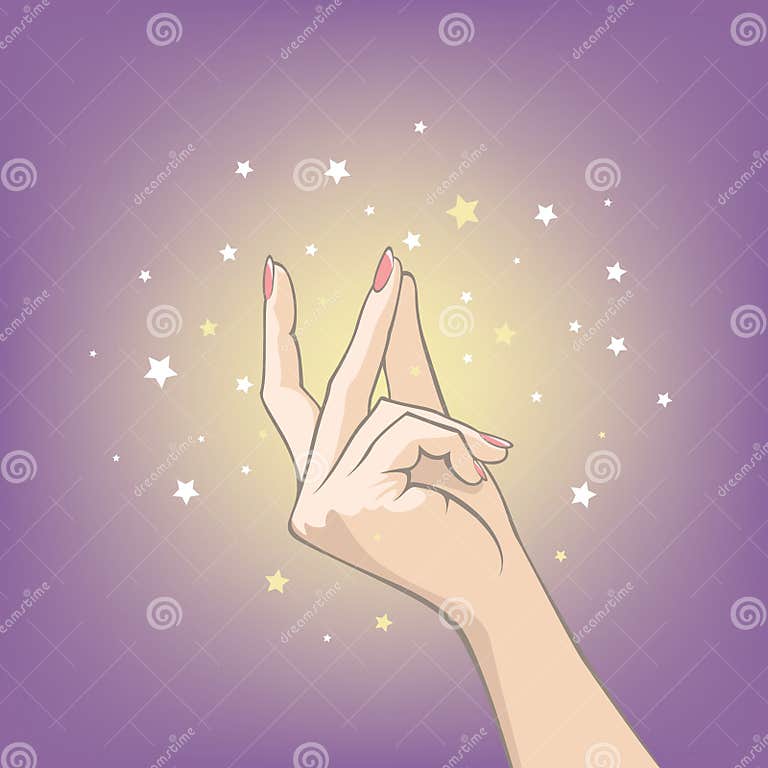 Magic snap stock vector. Illustration of snap, artistic - 18564581