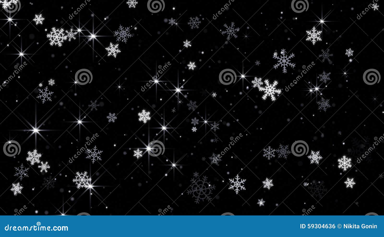 Magic Snowfall Abstract Background Stock Illustration - Illustration of ...