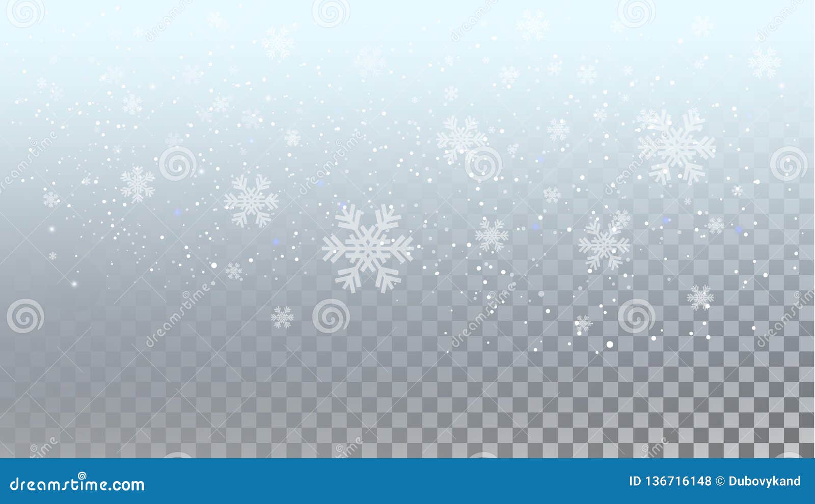 Seasonal Header with Snowflakes for Web Design Stock Vector ...