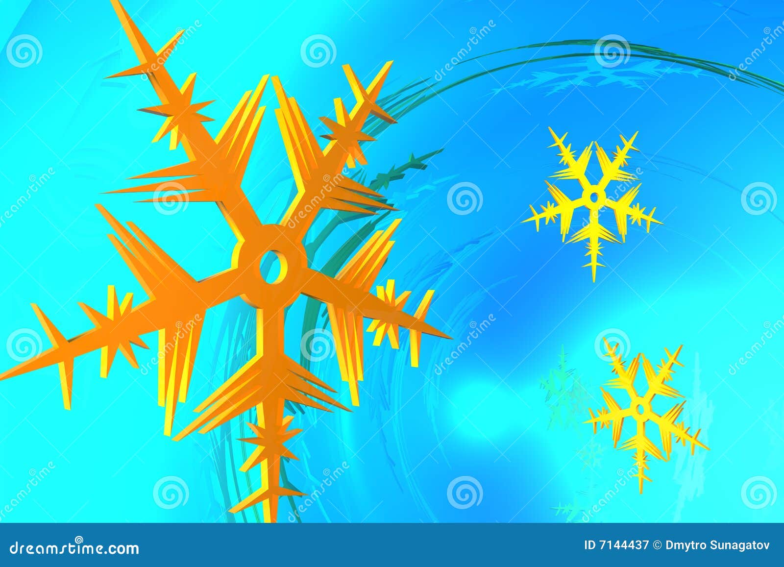 Magic snowflake stock illustration. Illustration of holiday - 7144437