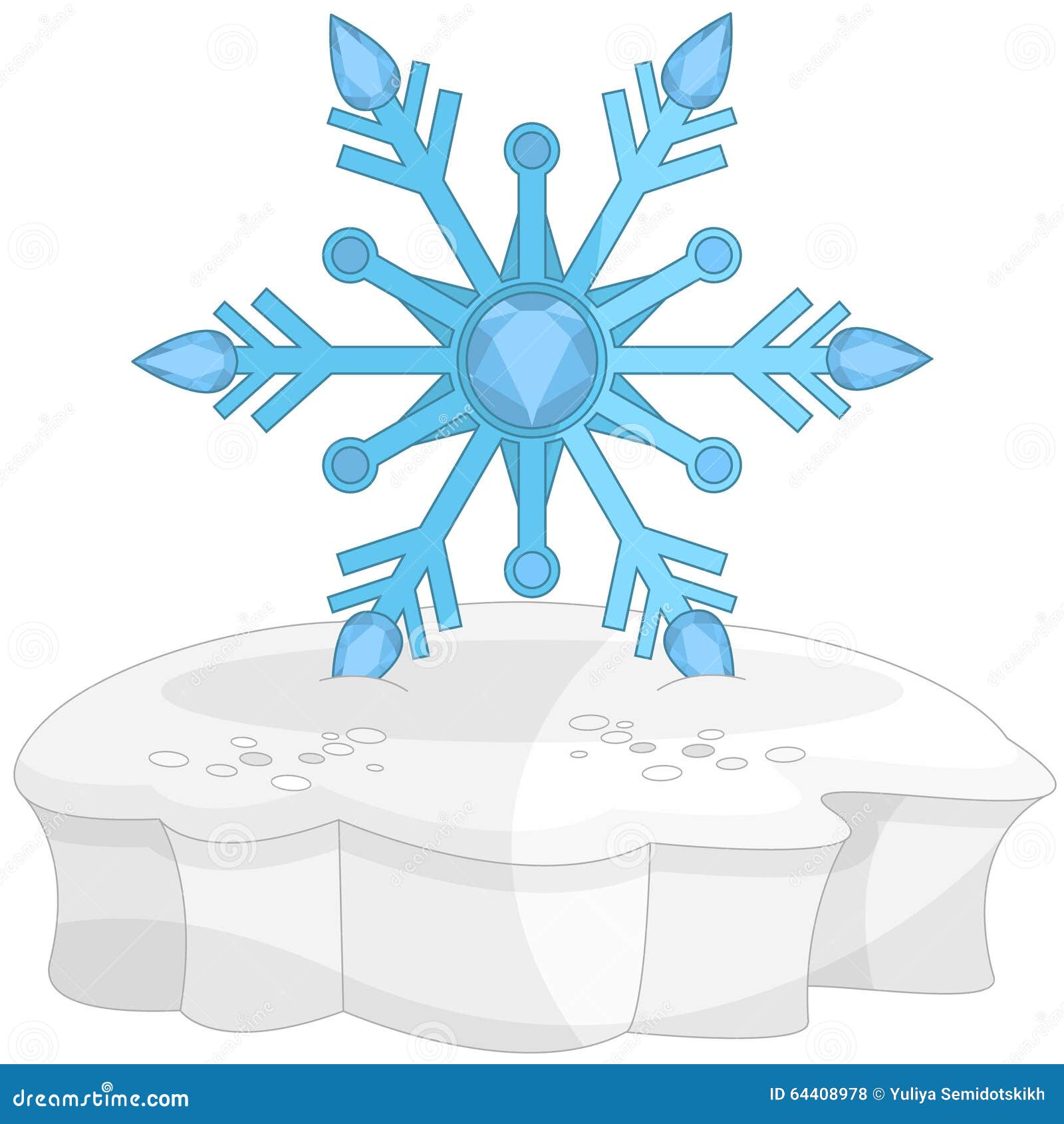 Magic Snowflake stock vector. Illustration of fairytale - 64408978