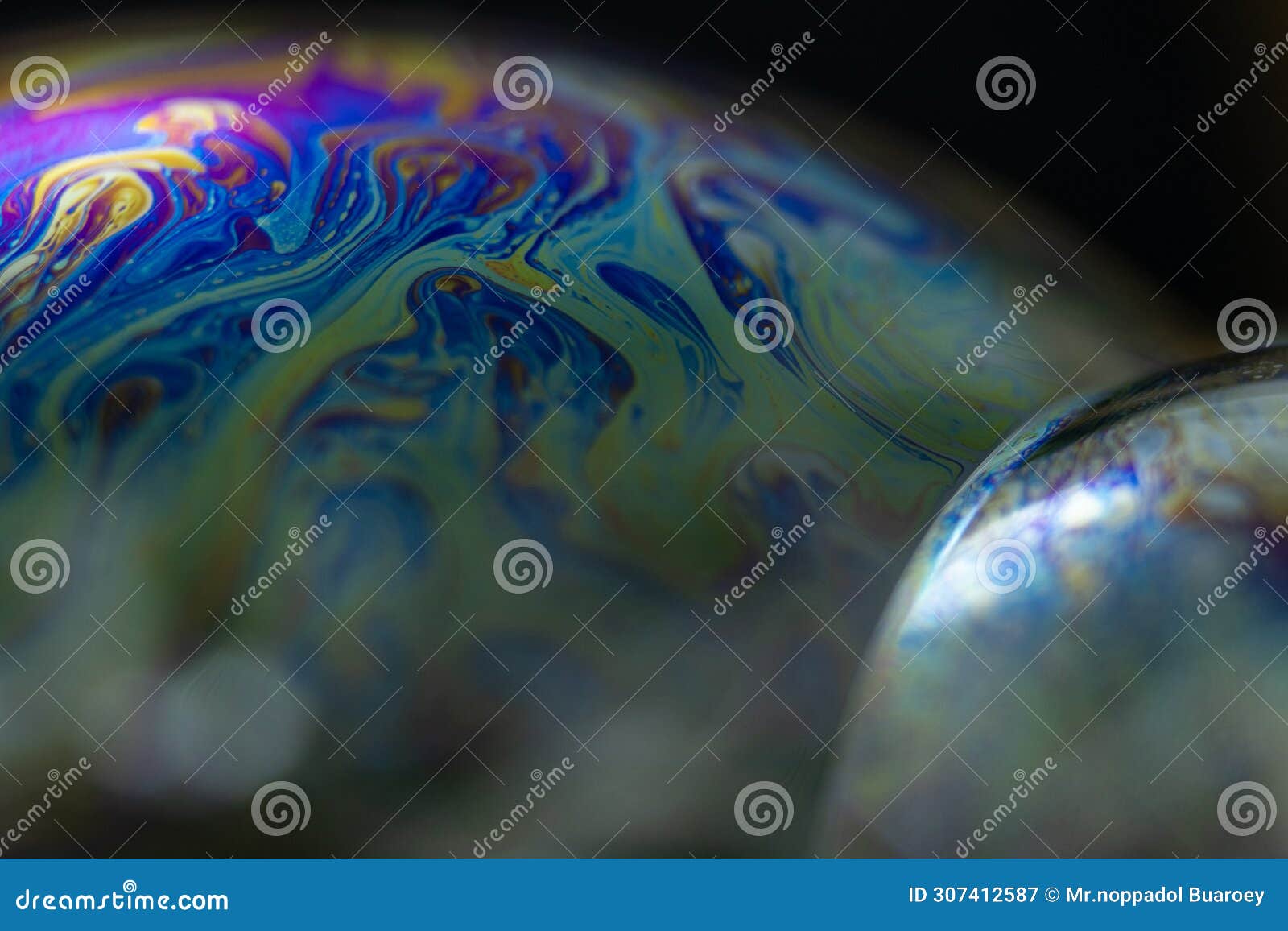 The Magic of Soap Bubbles Captured with a Macro Lens Stock Image ...