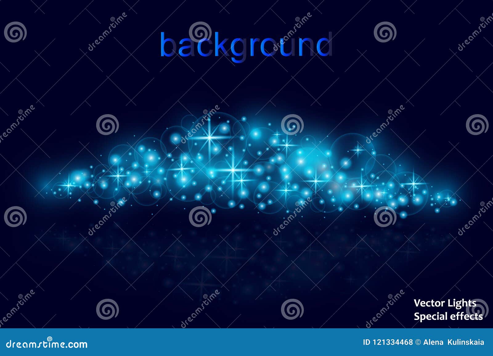 Magic Space. Abstract Universe Background. Blue Background and Shining ...