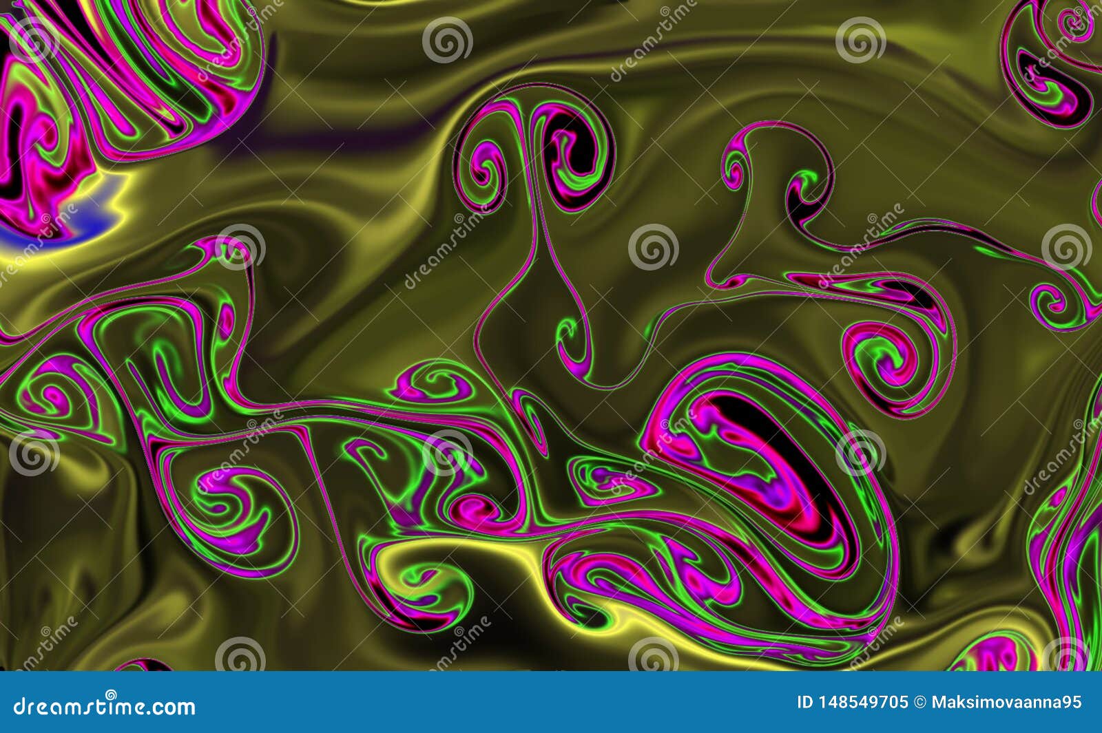 Fluid Space Abstract Background. Magic Texture. Use for Design. Stock ...