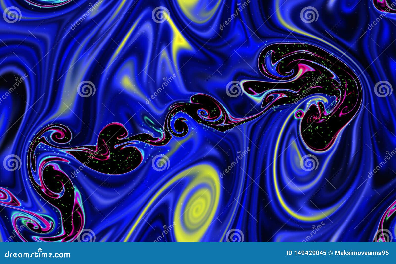 Magic Space Texture, Pattern, Looks Like Colorful Smoke and Fire with ...