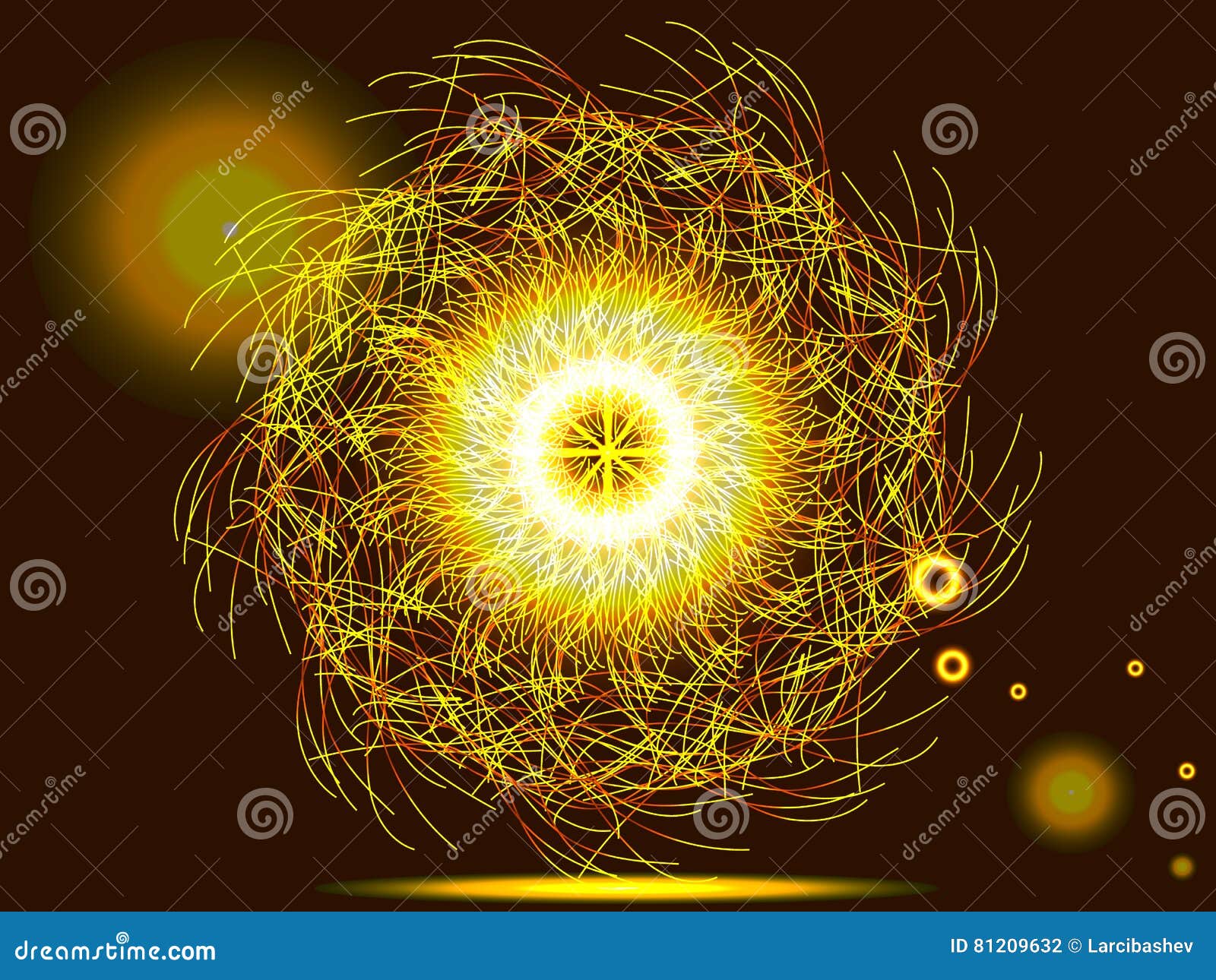 Magic sparkle circle stock vector. Illustration of mistic - 81209632