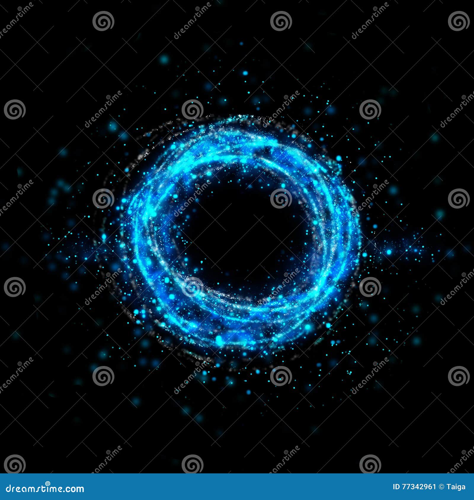 Magic Sparkle Glitter Abstract Background, Blue Stock Illustration ...