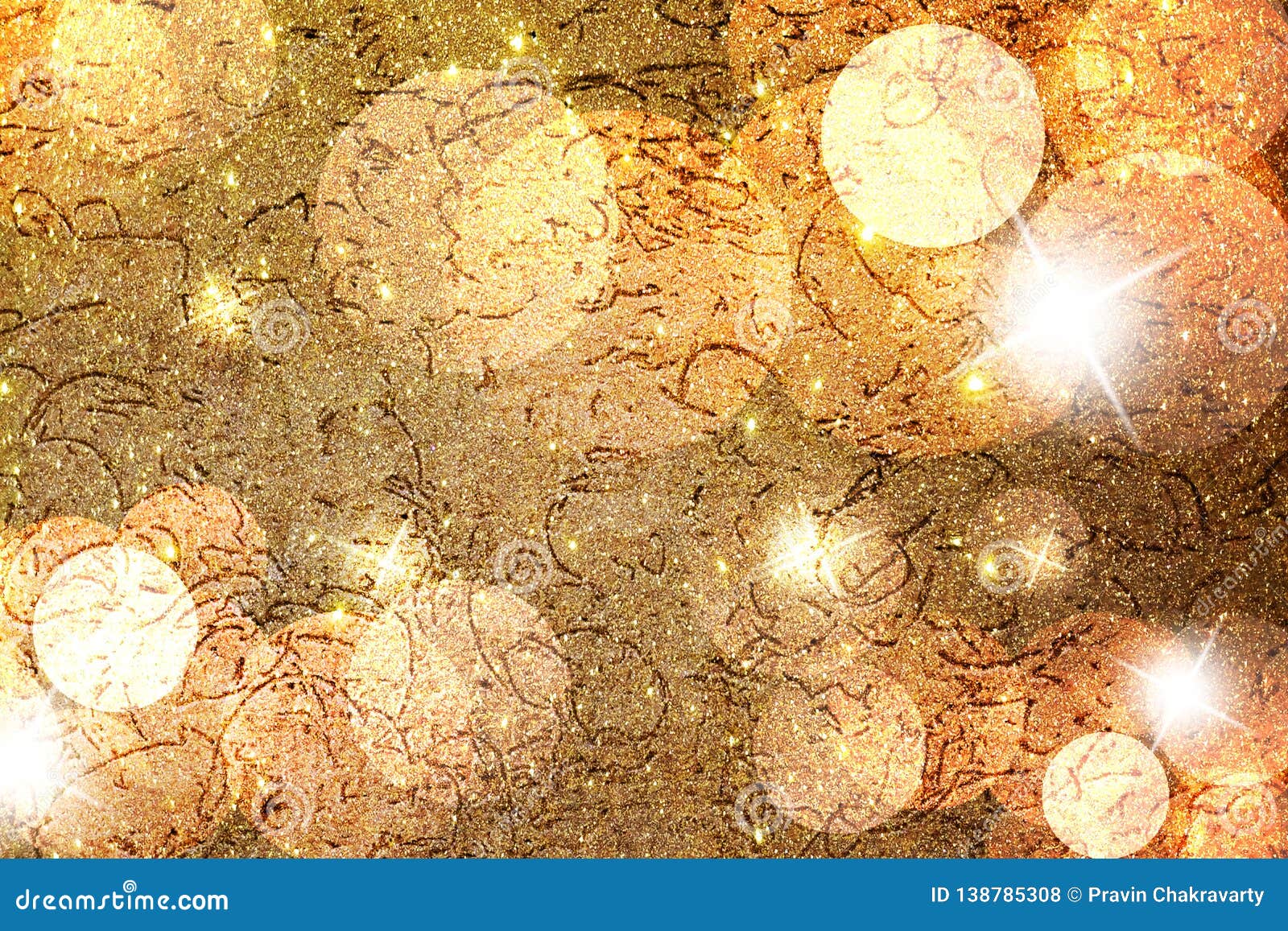 Magic Sparkle, Light Dots, Vector Bokeh Effect on Glitter. Background ...