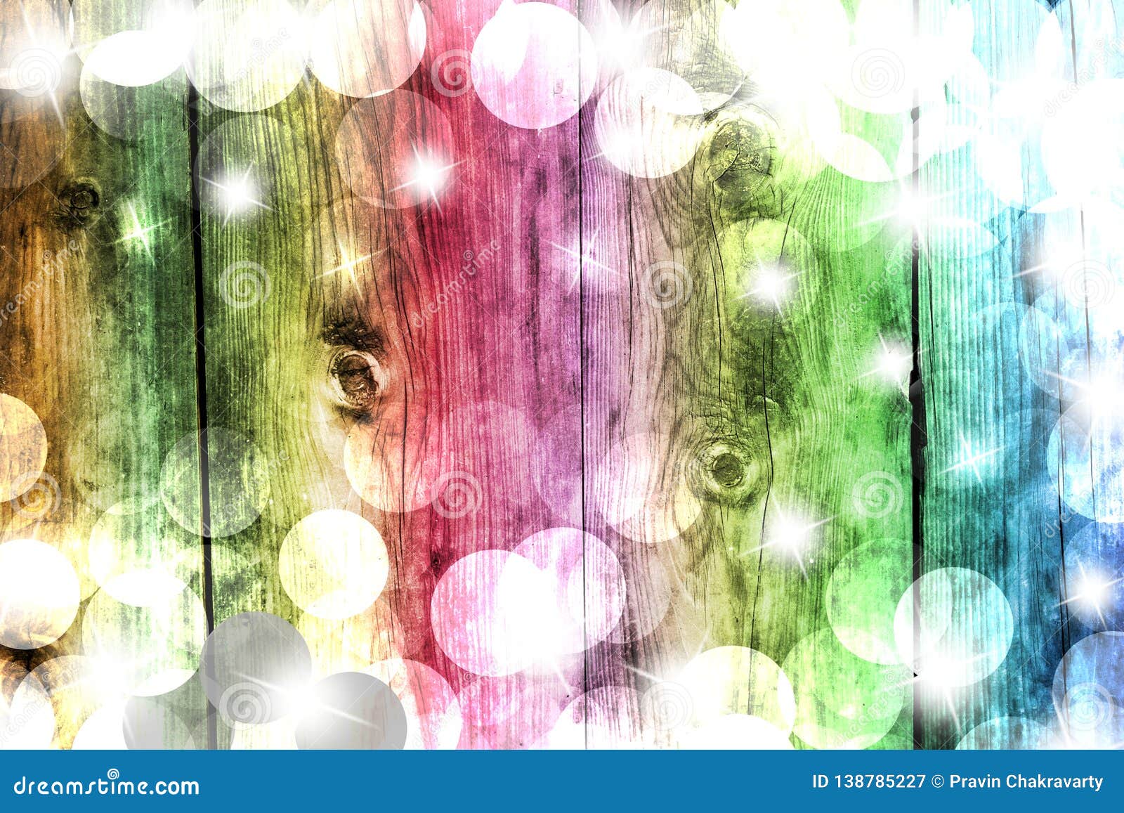 Magic Sparkle, Light Dots, Vector Bokeh Effect with Wood Texture ...