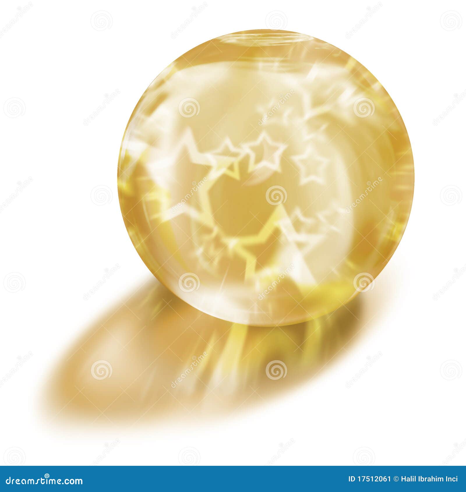 Magic Sphere. Cartoon Glowing Energy Balls, And Shiny Witchcraft ...