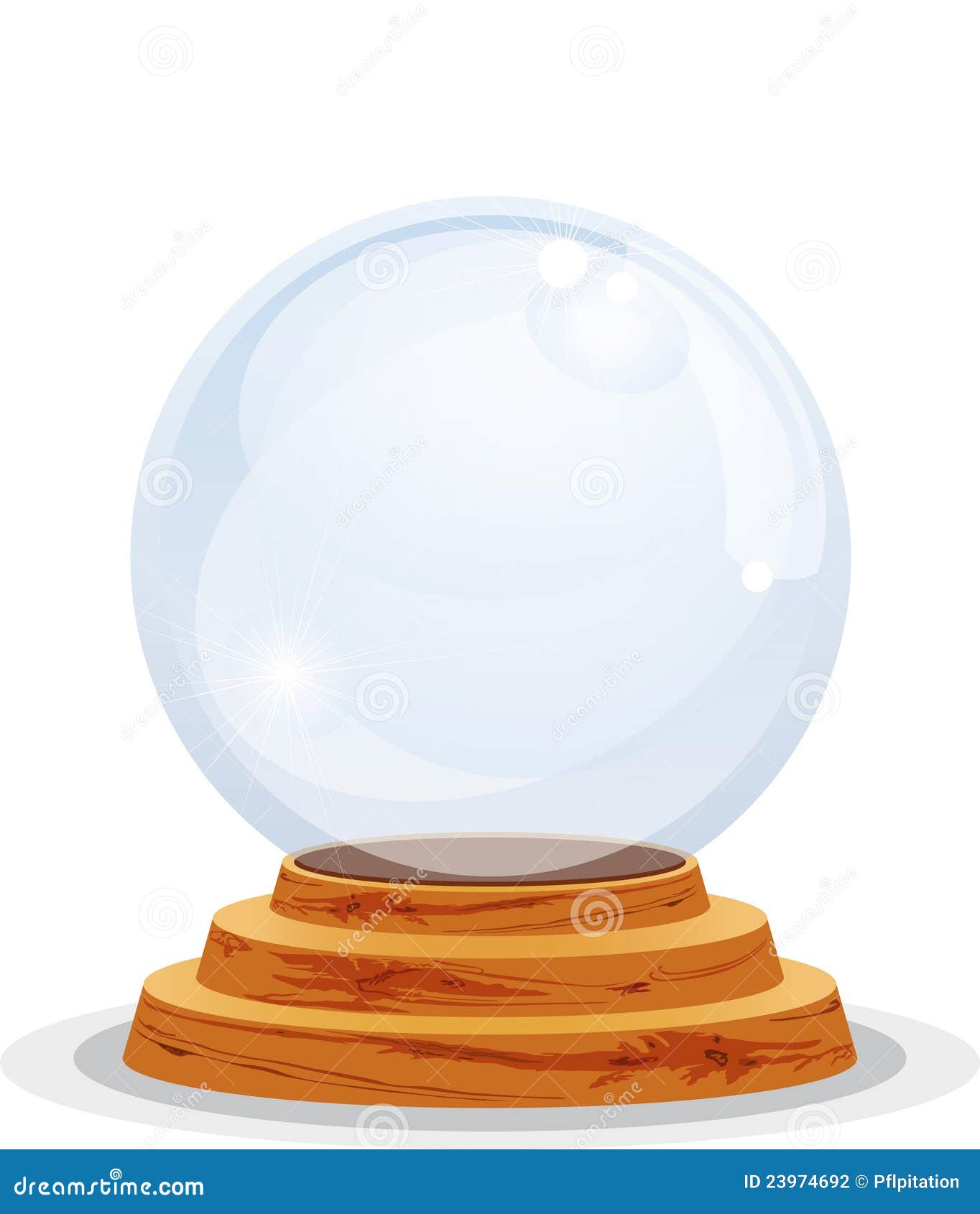 Magic Sphere. Cartoon Glowing Energy Balls, And Shiny Witchcraft ...