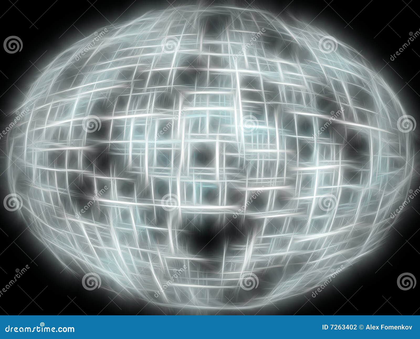 Magic sphere. stock illustration. Illustration of motion - 7263402