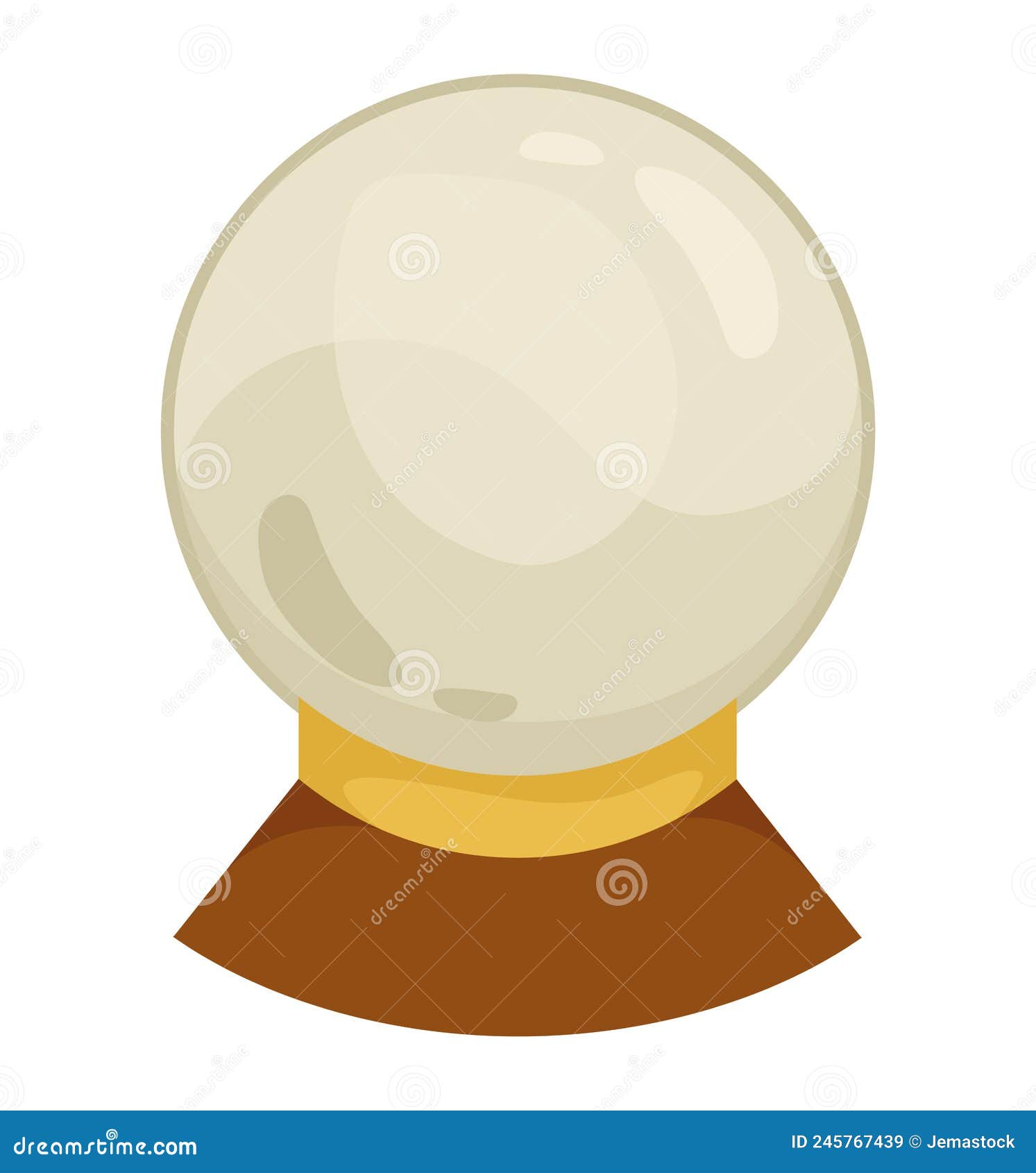 Magic Sphere Fortune Teller Stock Vector - Illustration of occult ...