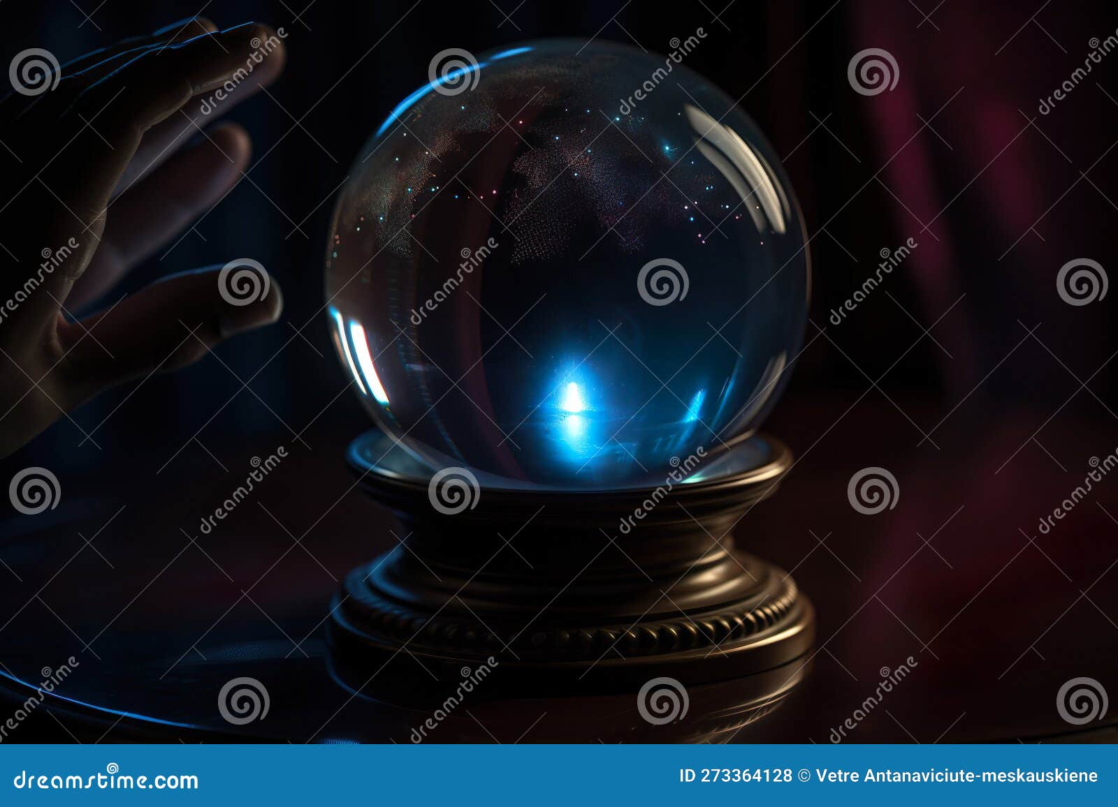 Magic Sphere, Fortune Teller,mind Power Concept. Generative Ai. Stock ...