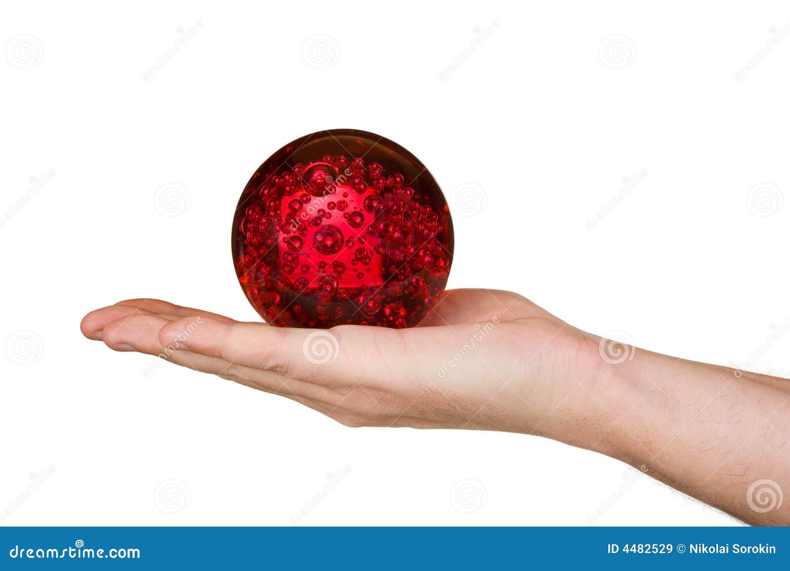 Magic sphere in hand stock image. Image of gypsy, handful - 4482529