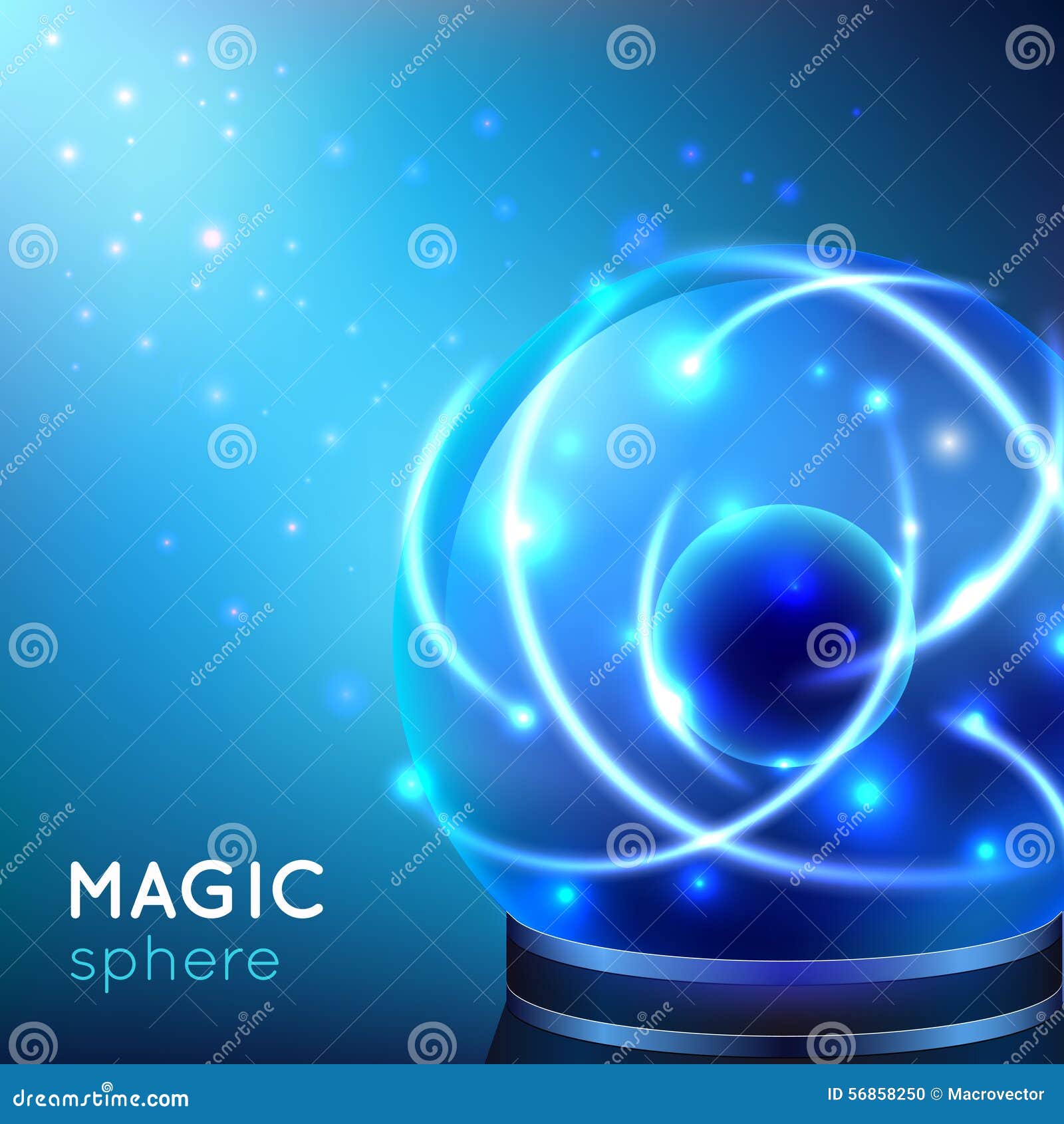 Magic Sphere Illustration stock vector. Illustration of layout - 56858250