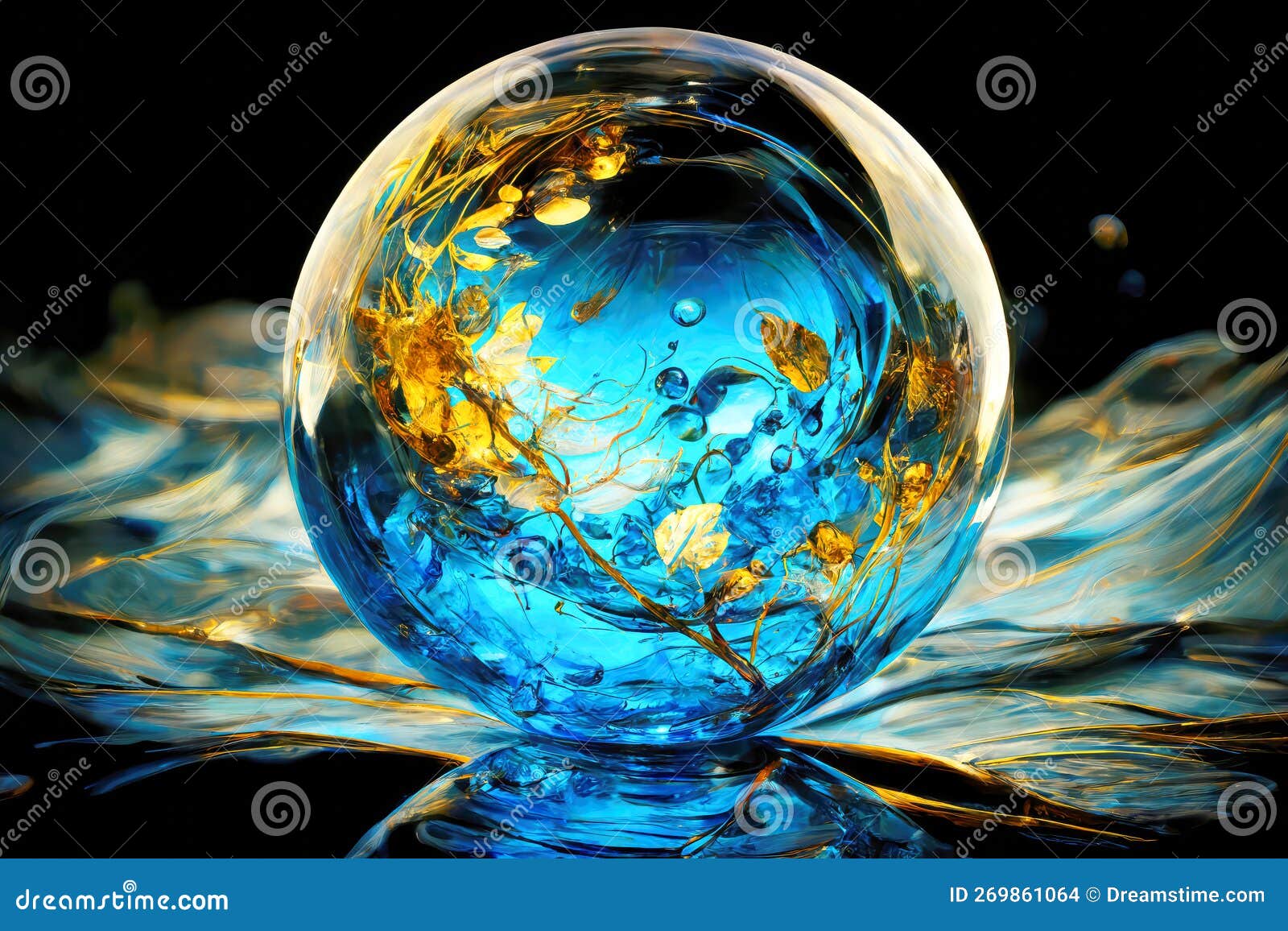 Magic ball stock illustration. Illustration of blue - 269861064