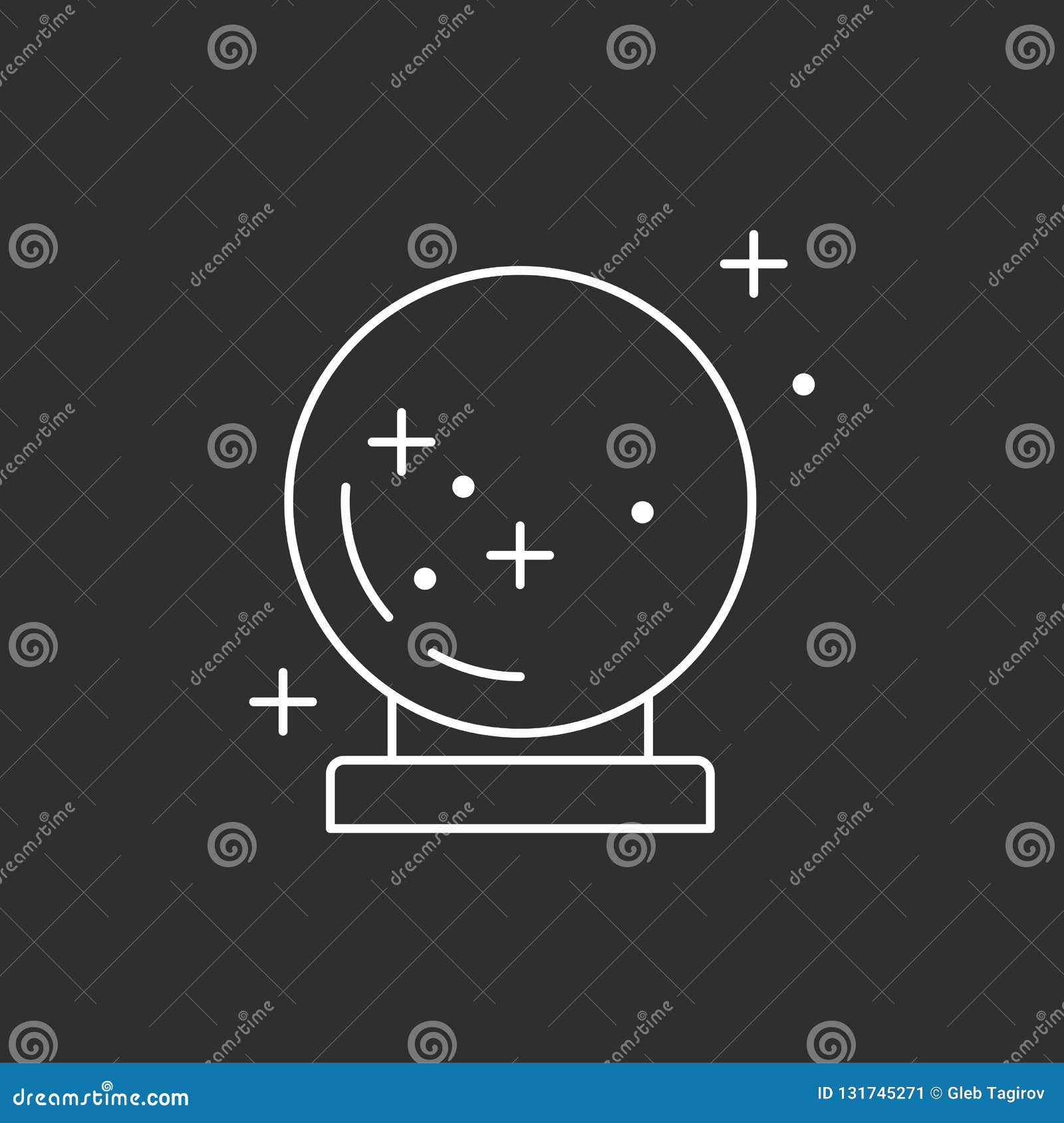 Magic Sphere. Magic Vector Icon Stock Vector - Illustration of witch ...